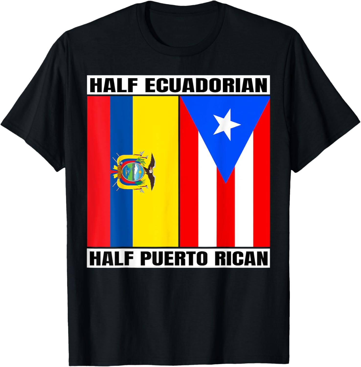 Playful Comfort Tee - Ecuadorian & Puerto Rican Heritage Ecuador Puerto ...