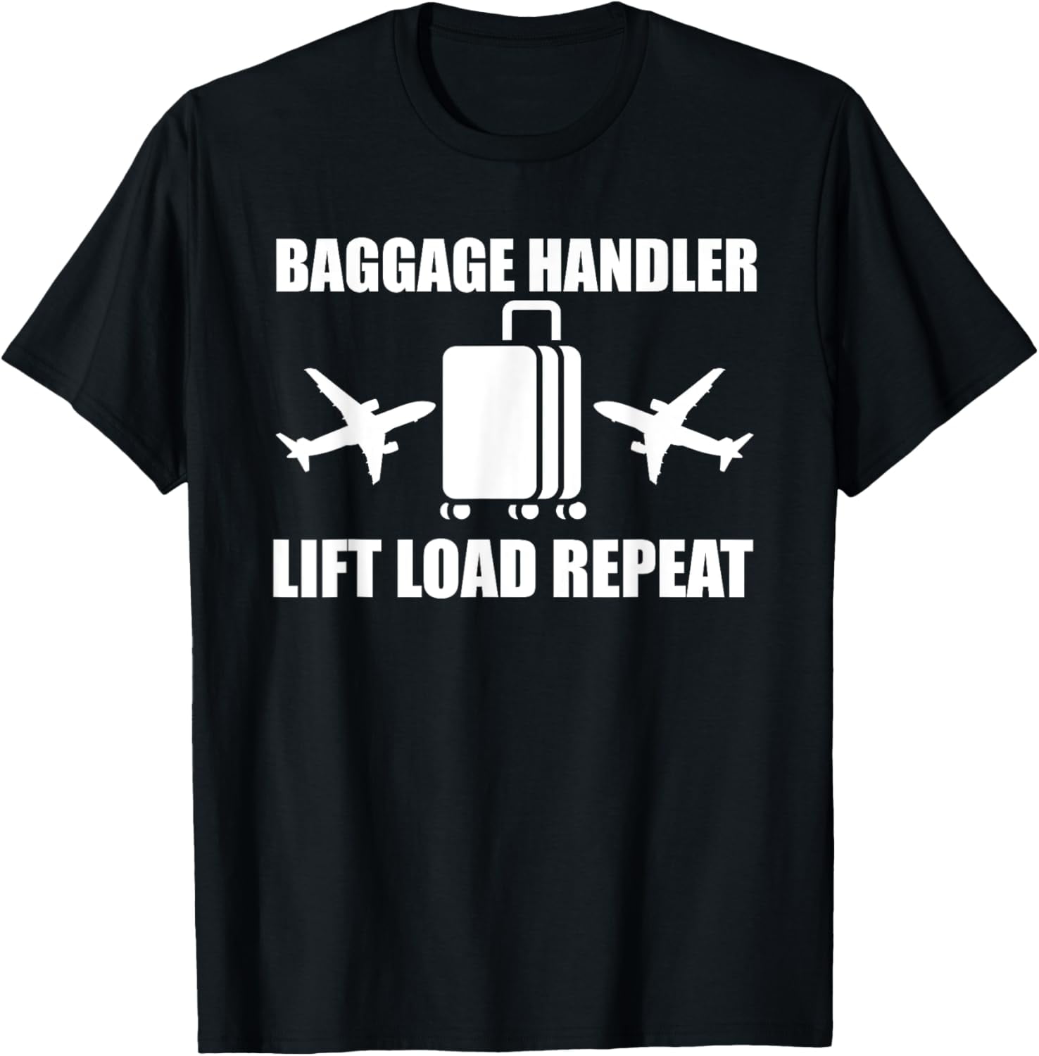 Playful Comfort Tee - Funny Baggage Handler Outfit Aircraft Ramp ...