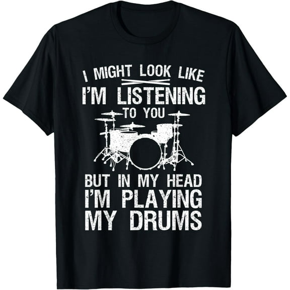 Funny Drummer Design for Men Women Drumline Drumming T-Shirt - Walmart.com