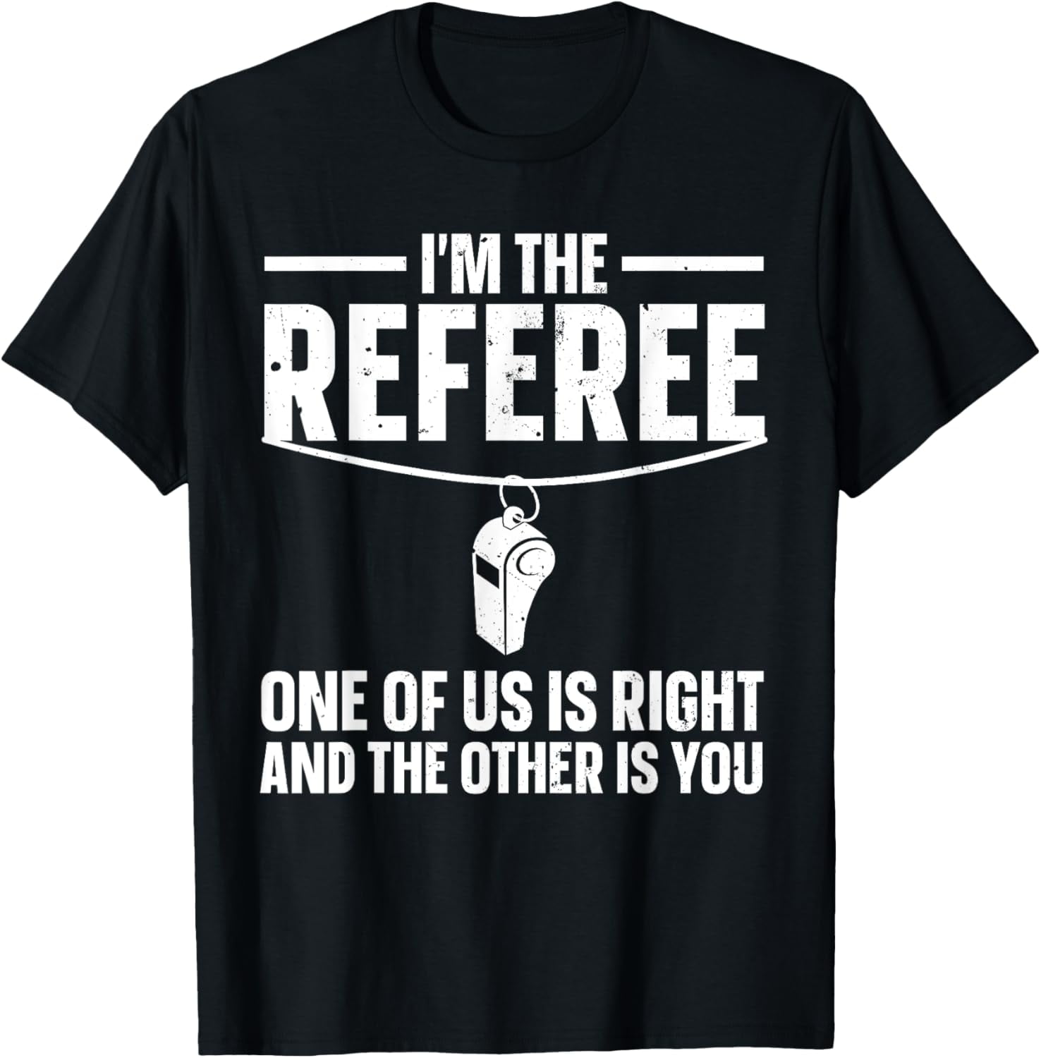 Playful Comfort Tee - Funny Referee Design For Men Women Sports Ref Gag ...