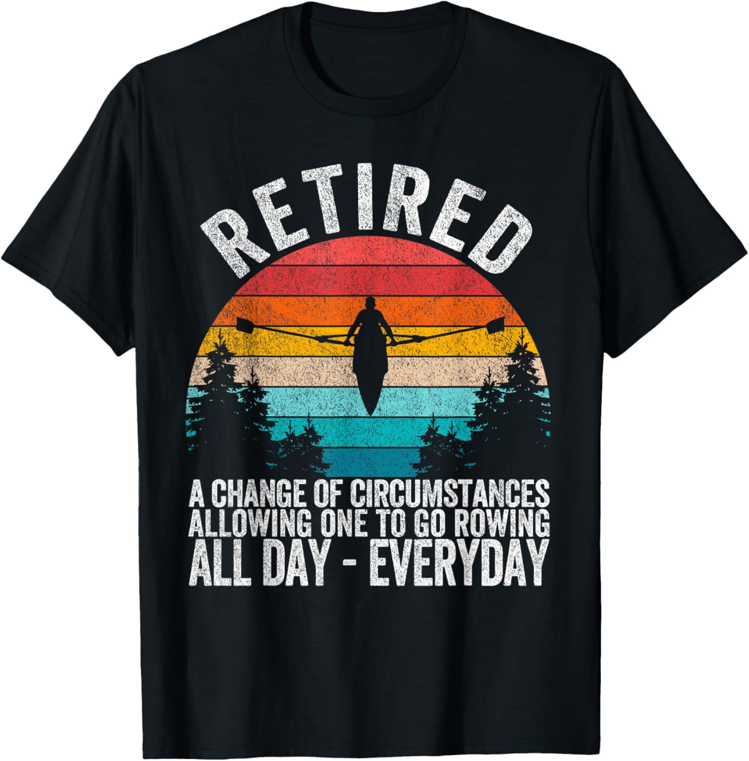 Playful Comfort Tee - Funny Retired Definition Retirement Plan Rowing ...