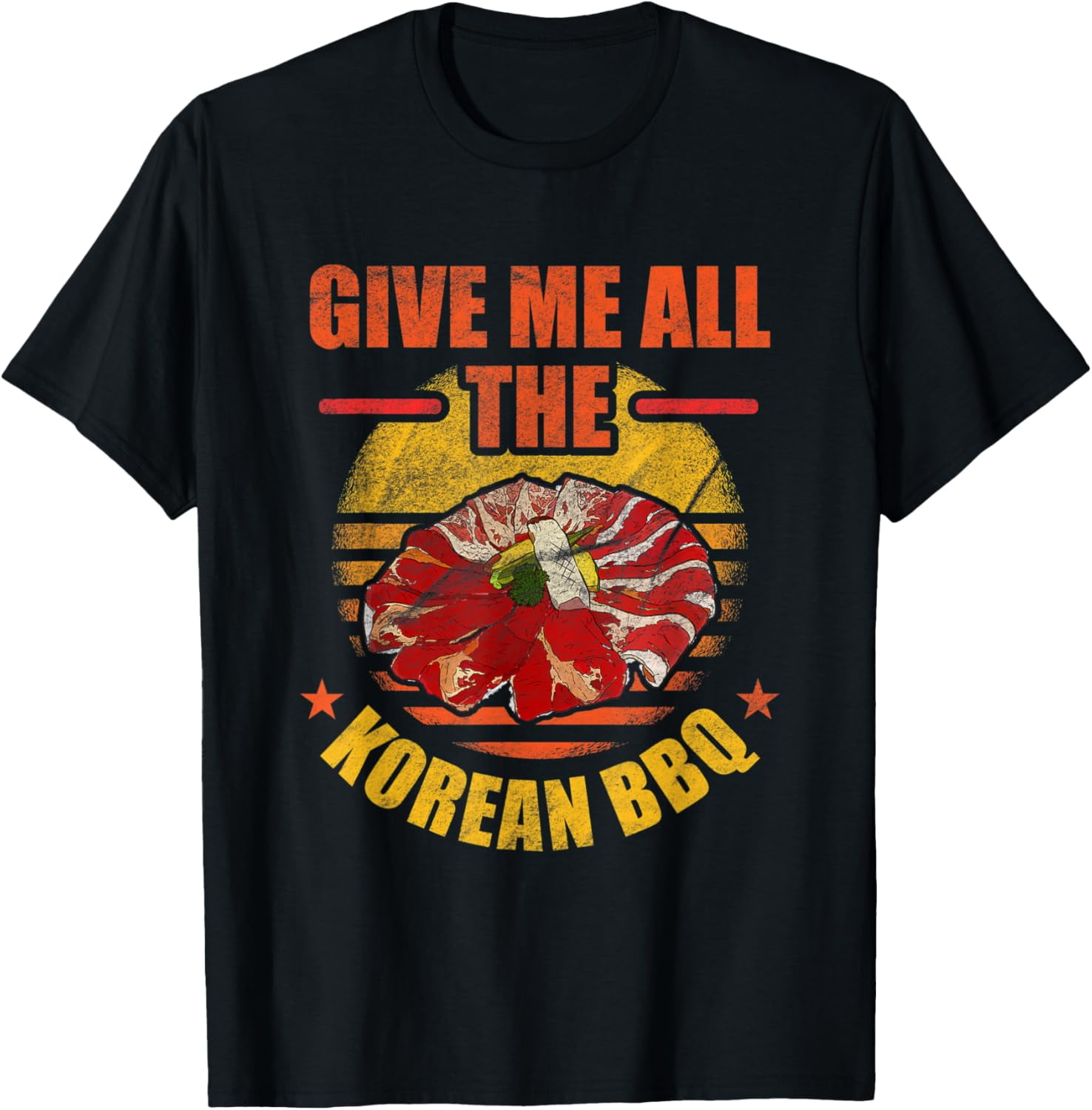 Playful Comfort Tee - Give Me All The Korean BBQ | Bulgogi Barbeque T ...