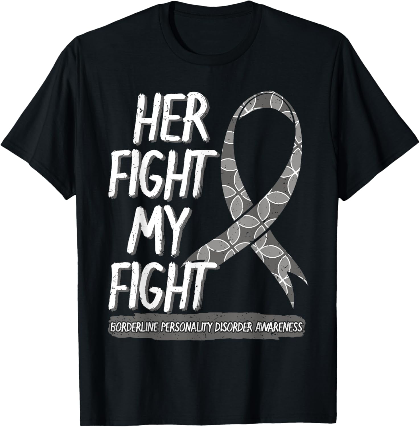 Playful Comfort Tee - Her Fight Is My Fight Borderline Personality Disorder EUPD T-Shirt ...