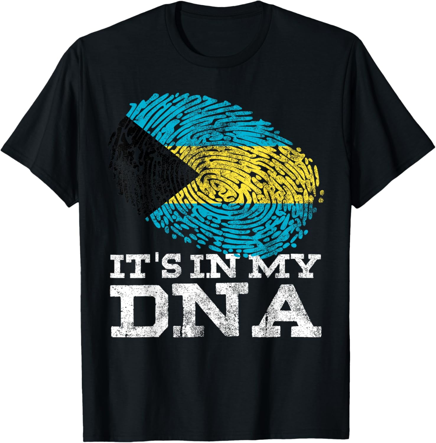 Playful Comfort Tee - It's In My DNA Bahamian Gifts Fingerprint Proud ...