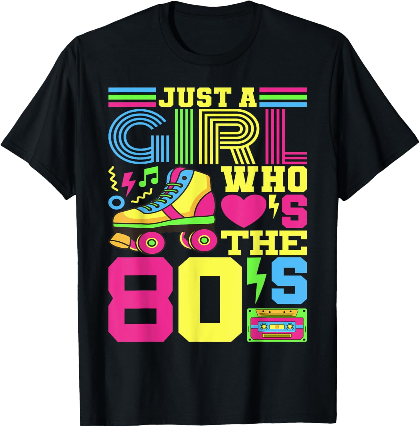 Playful Comfort Tee - Just A Girl Who Loves The 80s Party 80s Outfit ...