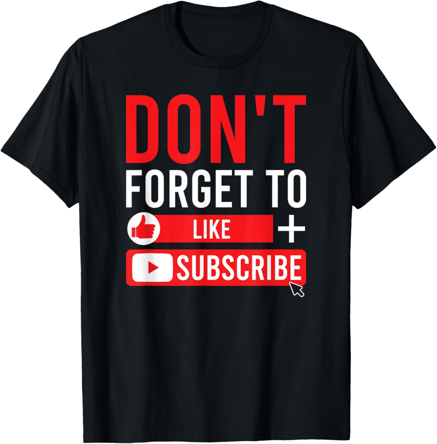 Playful Comfort Tee - Like And Subscribe Influencer Content Creator T ...