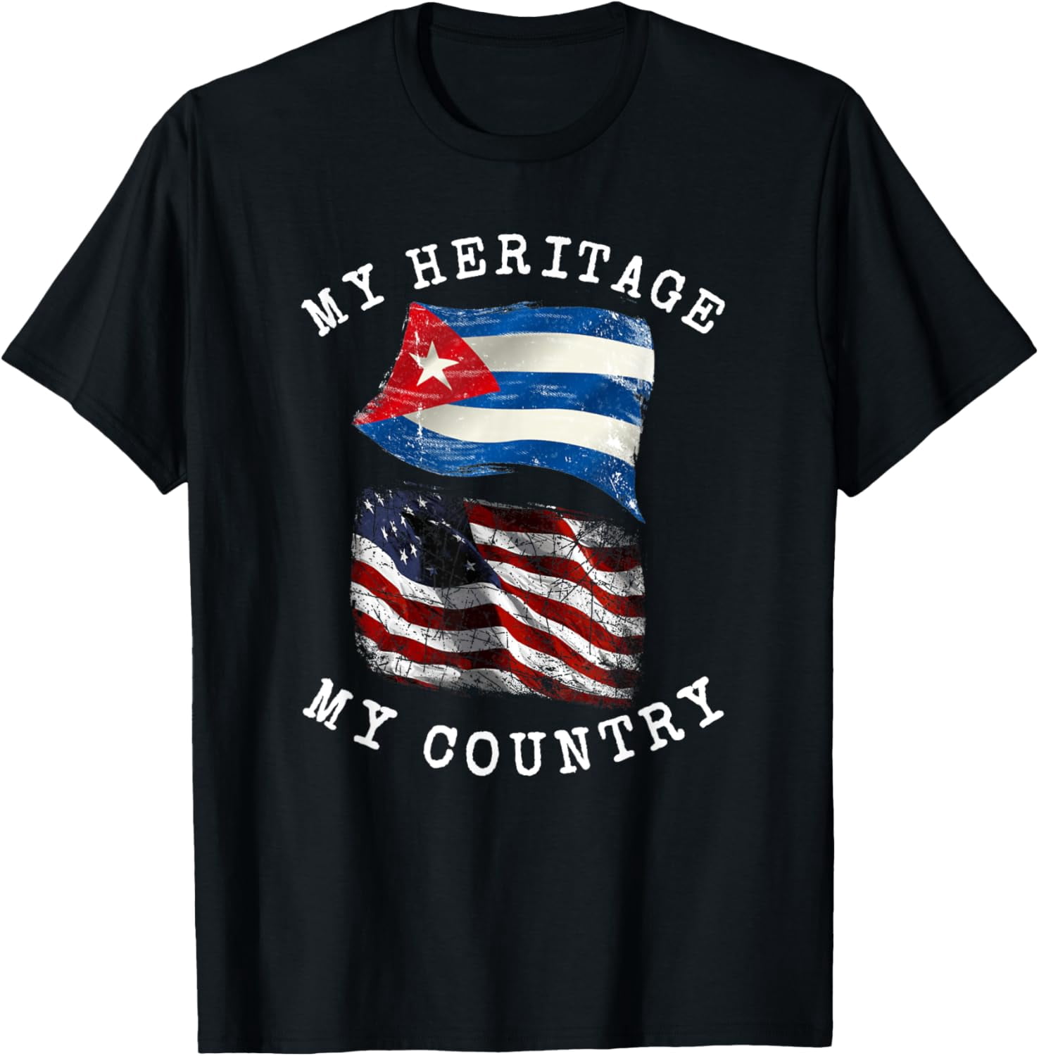 Playful Comfort Tee - My Heritage My Country Cuban American T-Shirt ...