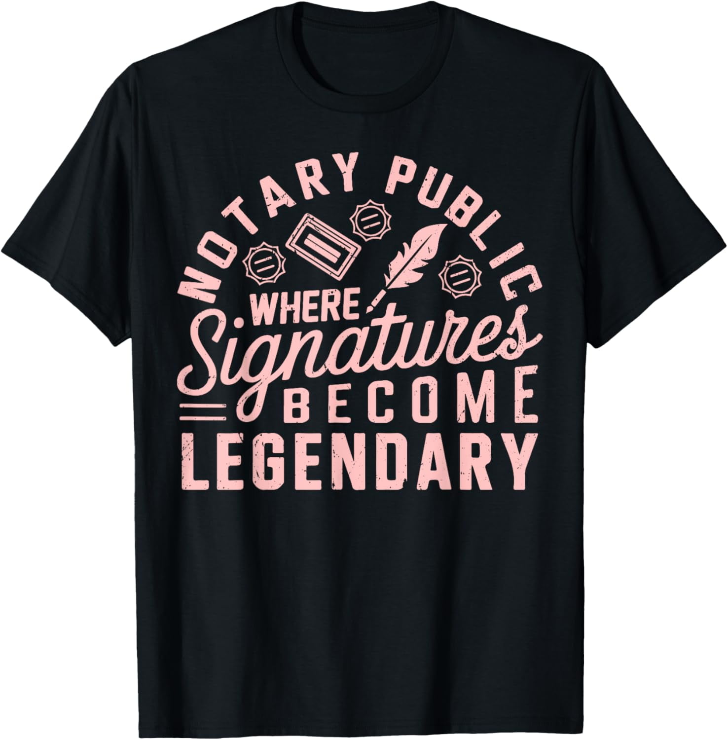 Playful Comfort Tee - Notary public where Signatures become legendary ...