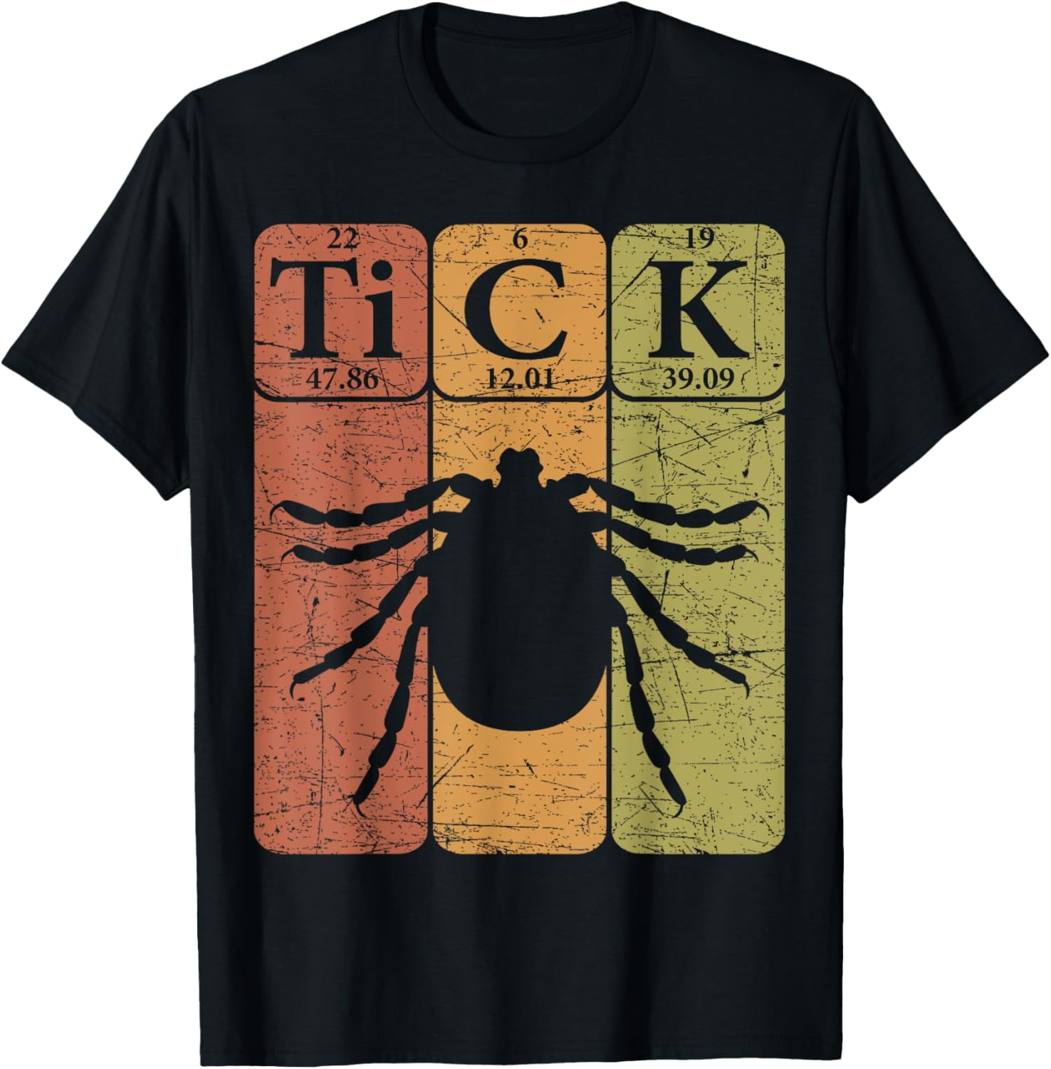 Playful Comfort Tee - Parasite Tick Periodic Table Elements Arachnid ...