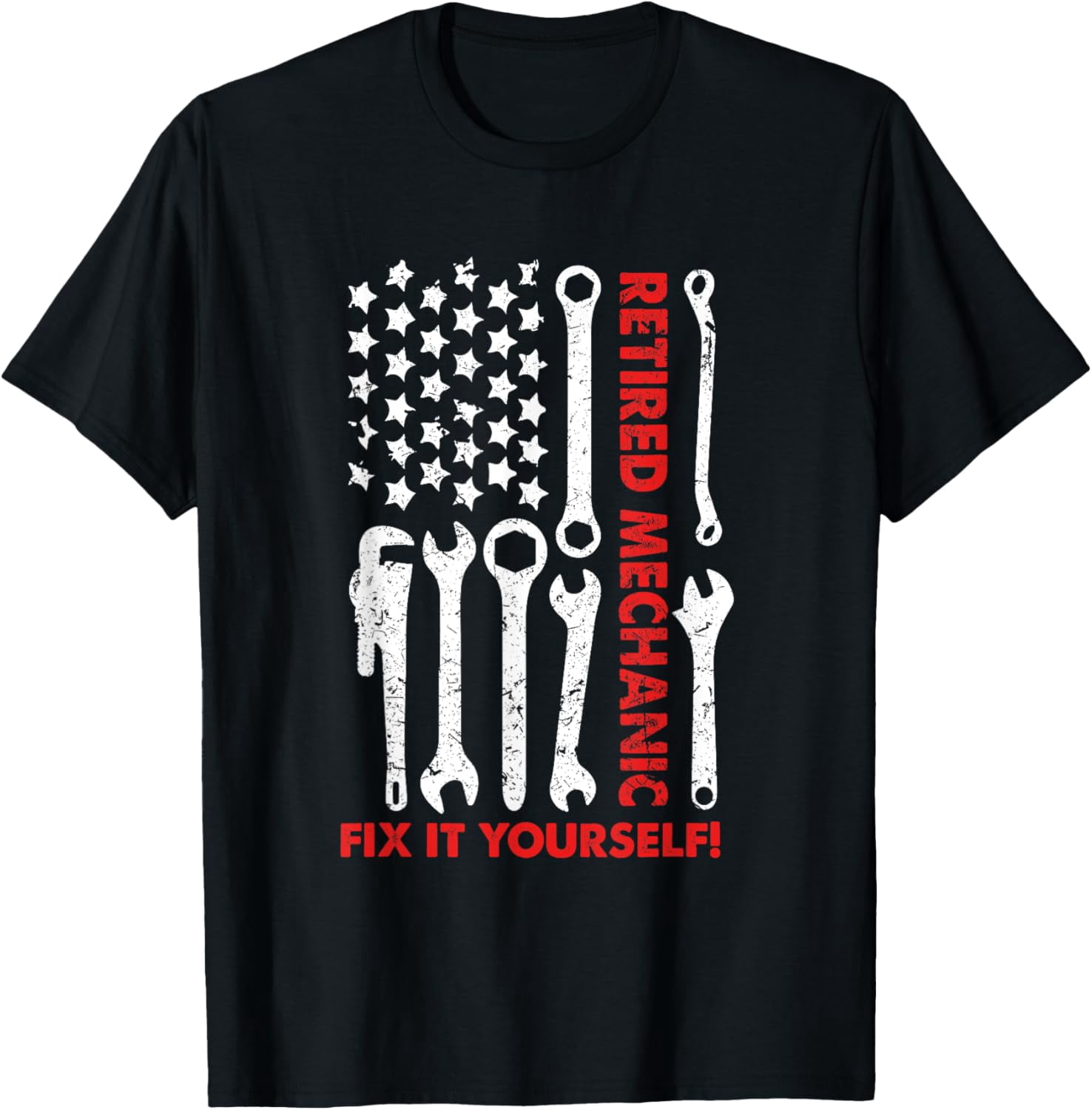 Playful Comfort Tee - Ph America Flag Retired Mechanic 2021 Retirement ...