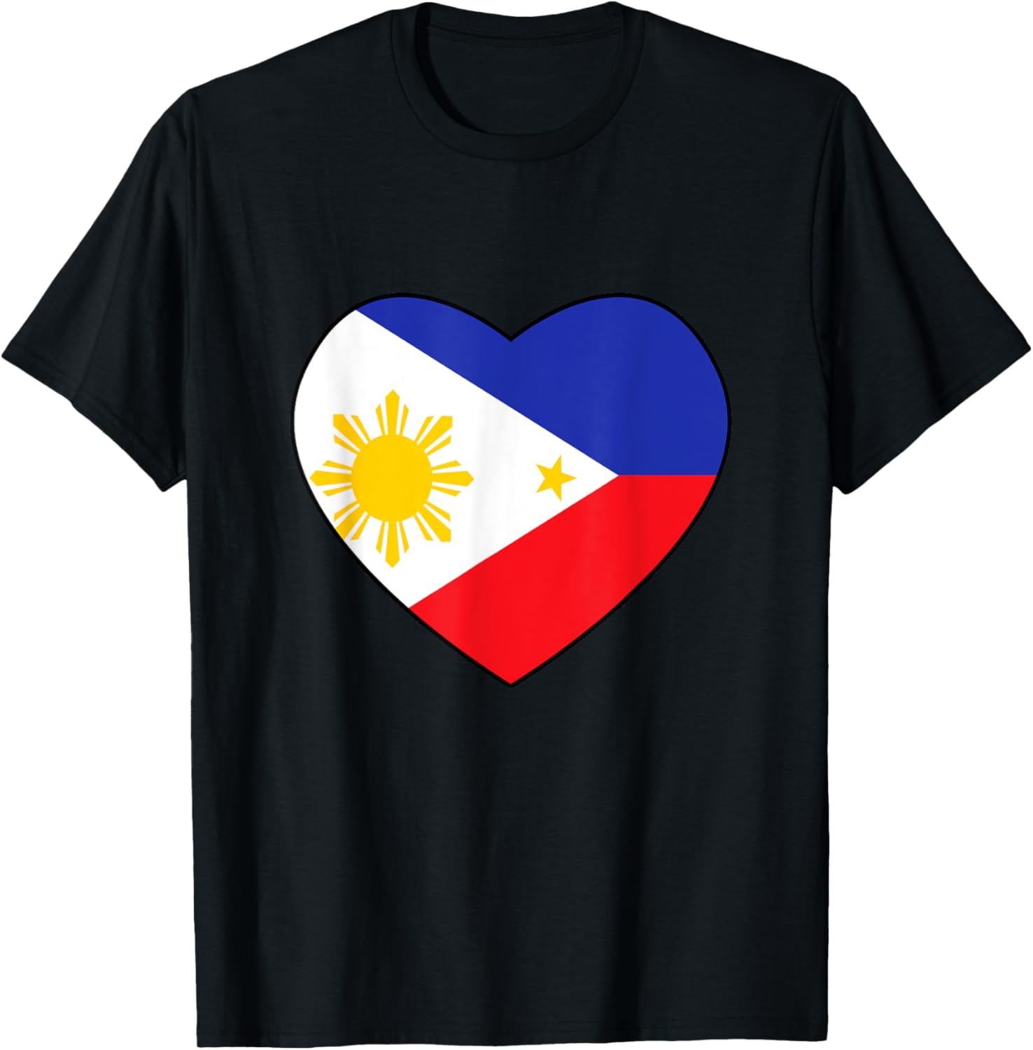 Playful Comfort Tee - Philippines Flag Love Heartbeat Pinoy Patriot Filipino Pride T-Shirt ...