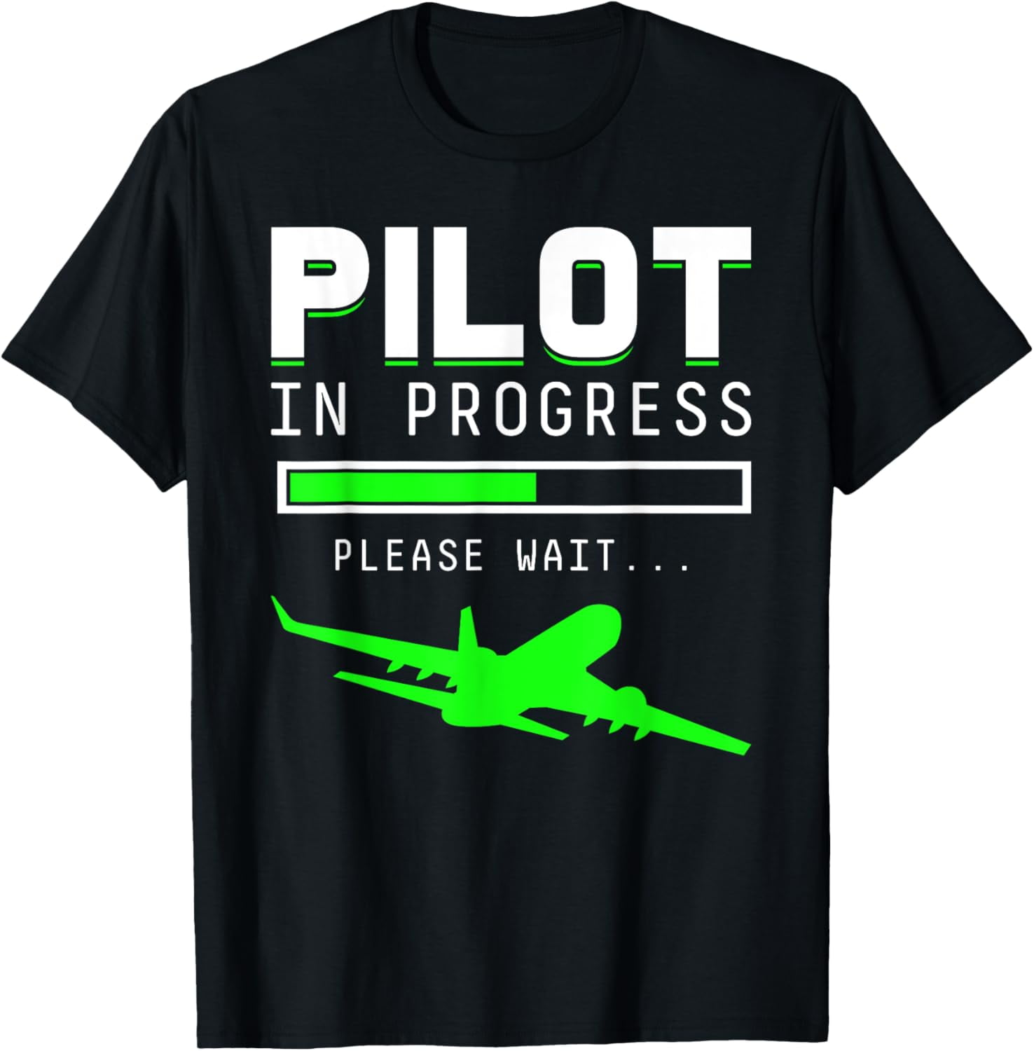 Playful Comfort Tee - Pilot In Progress Please Wait Pilot T-Shirt ...