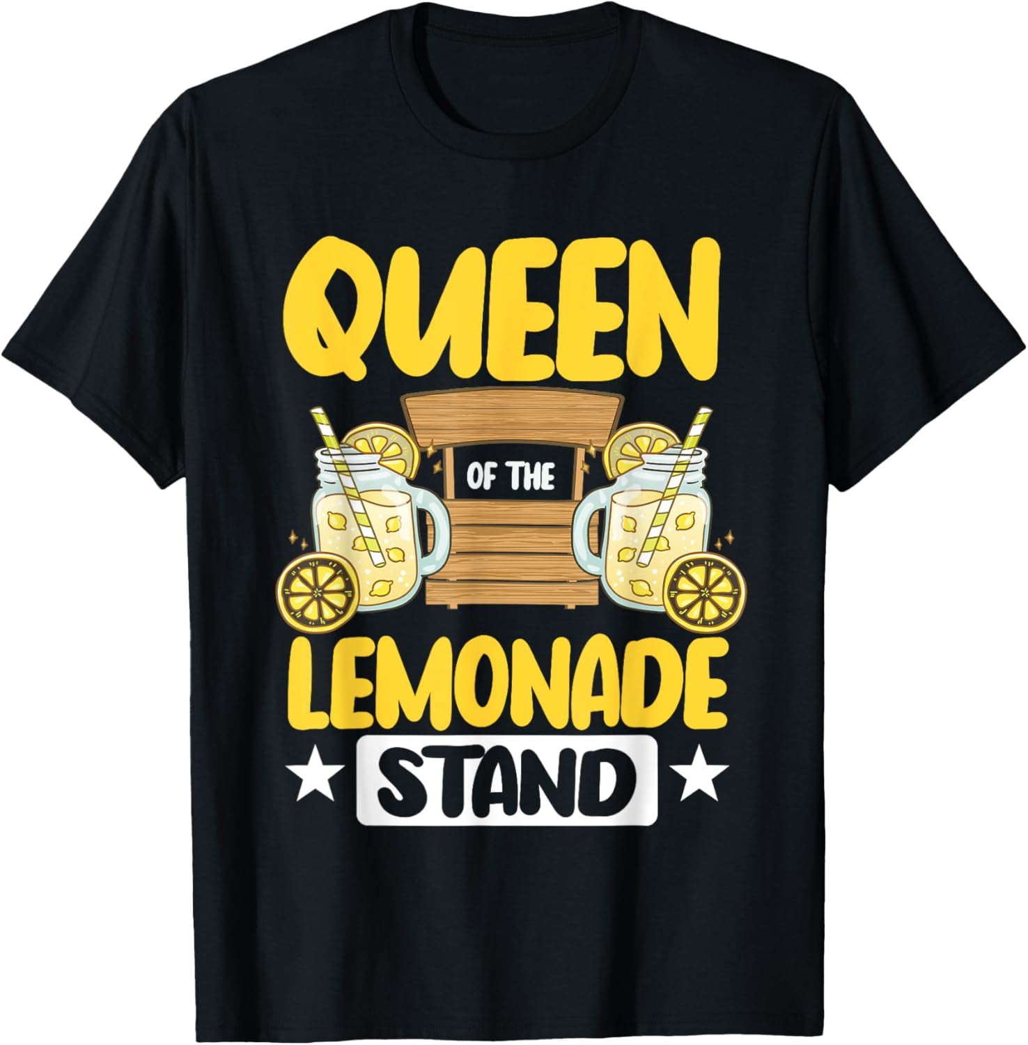 Playful Comfort Tee - Queen Of The Lemonade Stand Lemon Juice Store T ...