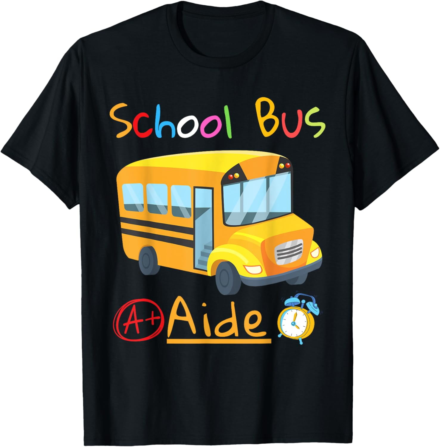 Playful Comfort Tee - School Bus Aide Squad Back to School Matching ...