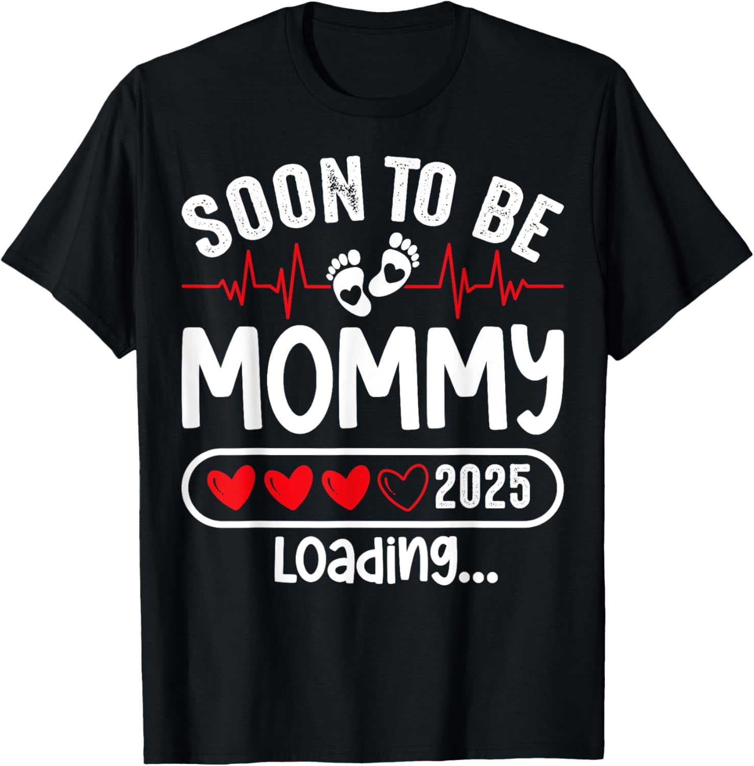 Playful Comfort Tee - Soon To be Mommy 2025 Mom Est 2025 Loading ...