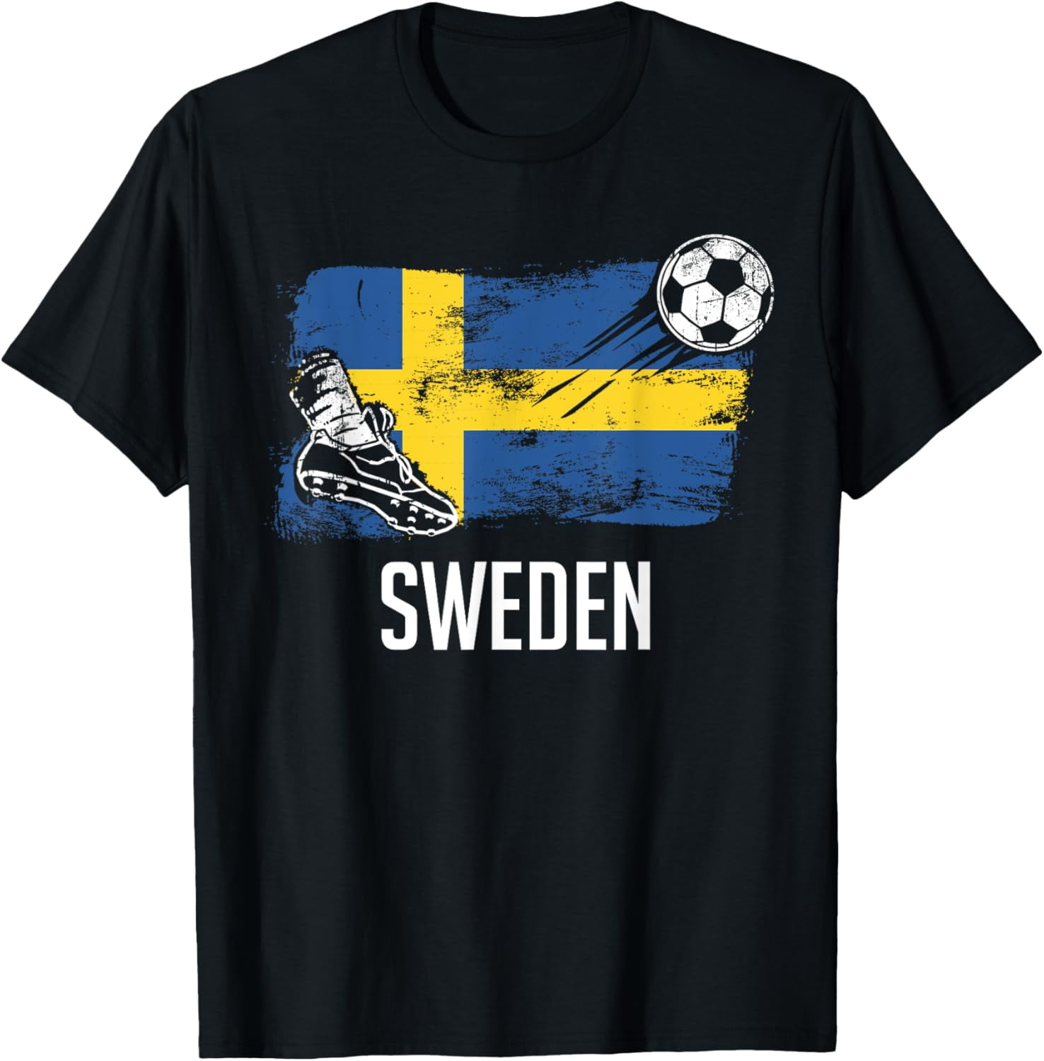 Playful Comfort Tee - Sweden Flag Jersey Swedish Soccer Team Swedish T ...