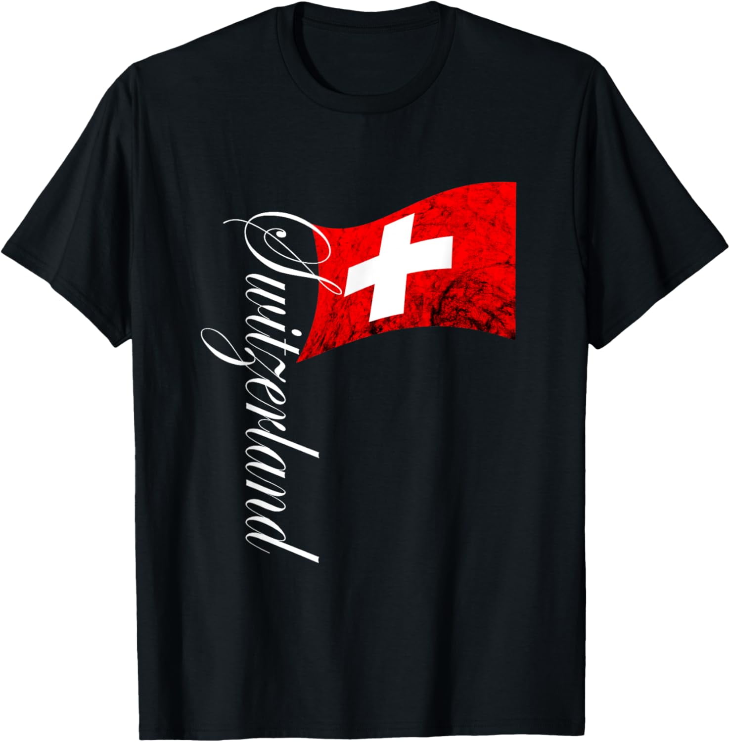 Playful Comfort Tee - Switzerland Flag Swiss Pride Vintage Swiss Flag ...