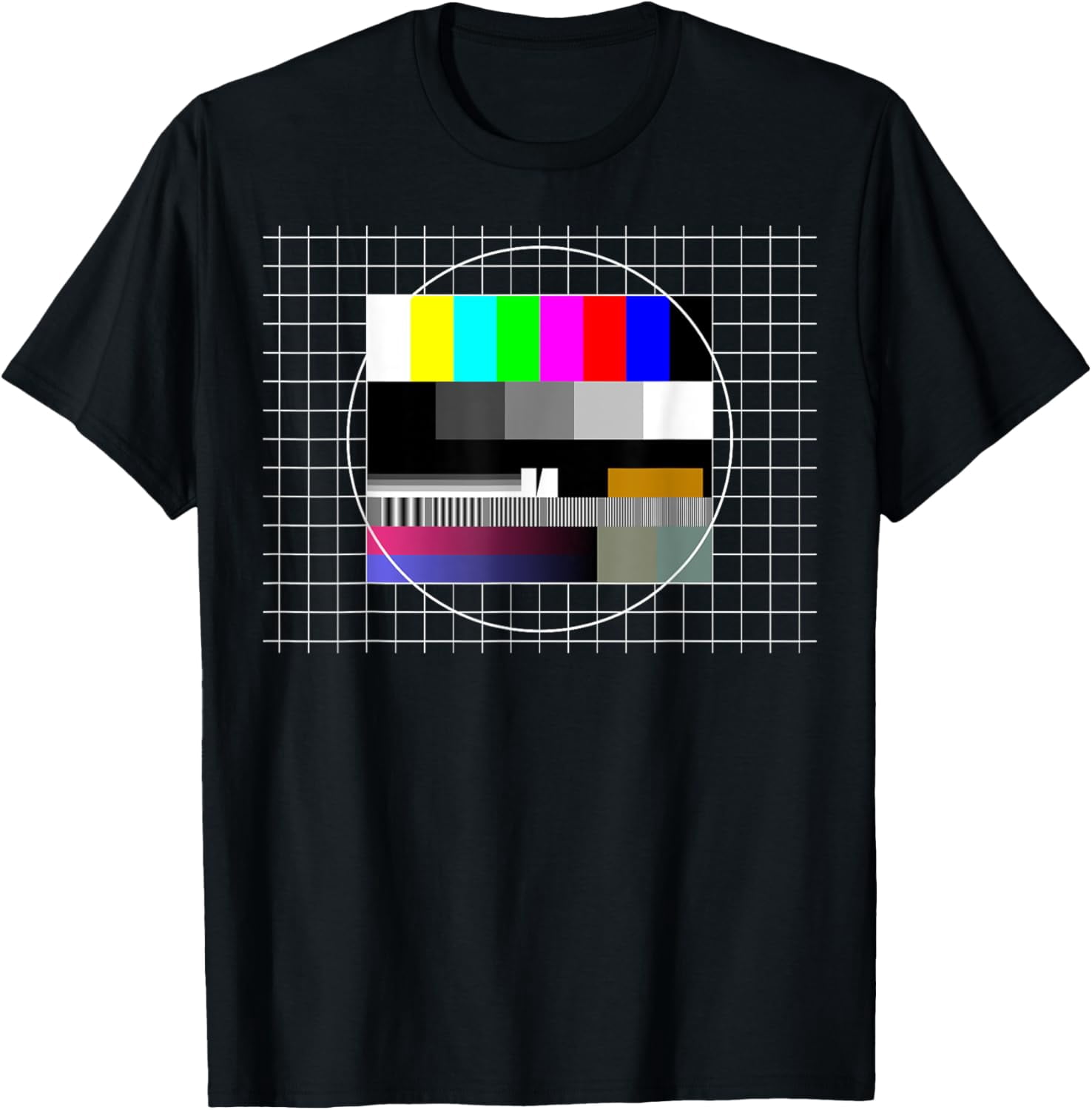 Playful Comfort Tee - TV Test Pattern Color Bars Test Card Screen ...