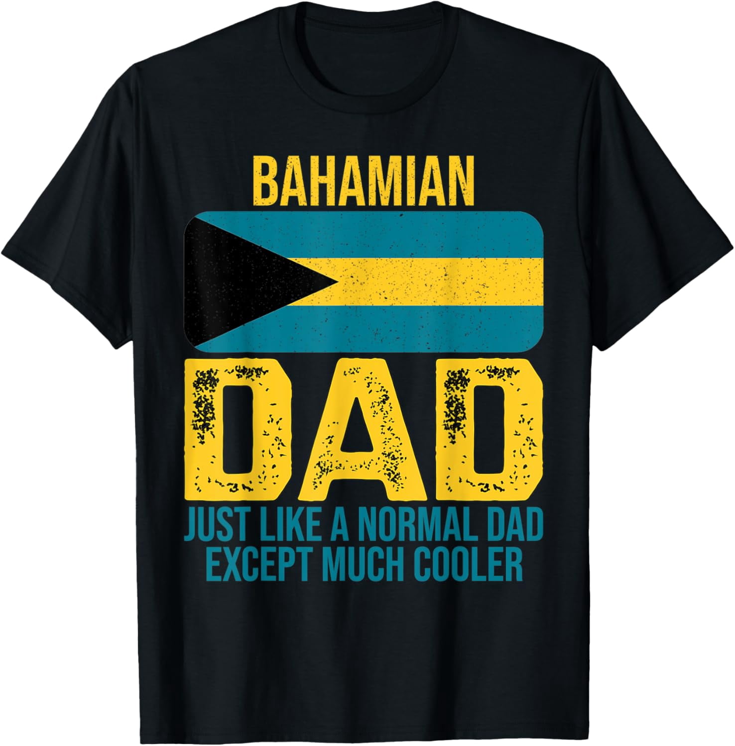 Playful Comfort Tee - Vintage Bahamian Dad Bahamas Flag Design For ...