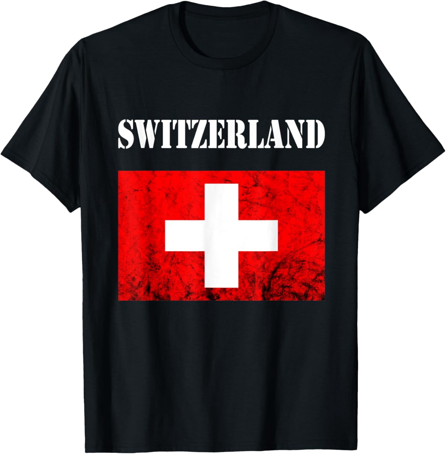 Playful Comfort Tee - Vintage Swiss Flag Swiss Pride Switzerland Flag ...