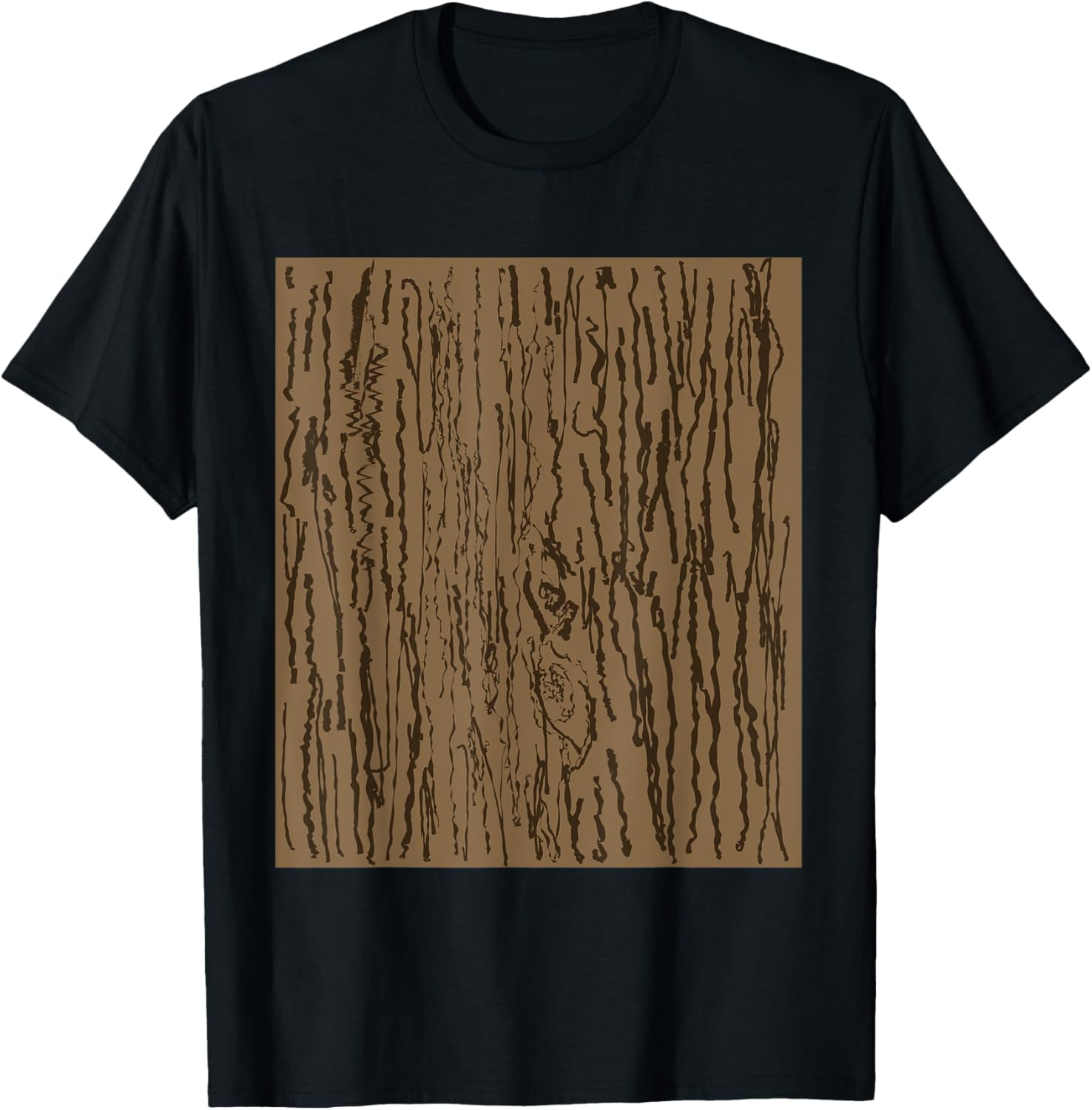 Playful Comfort Tee - Wood Texture T-Shirt Tree Bark Grain Wooden ...