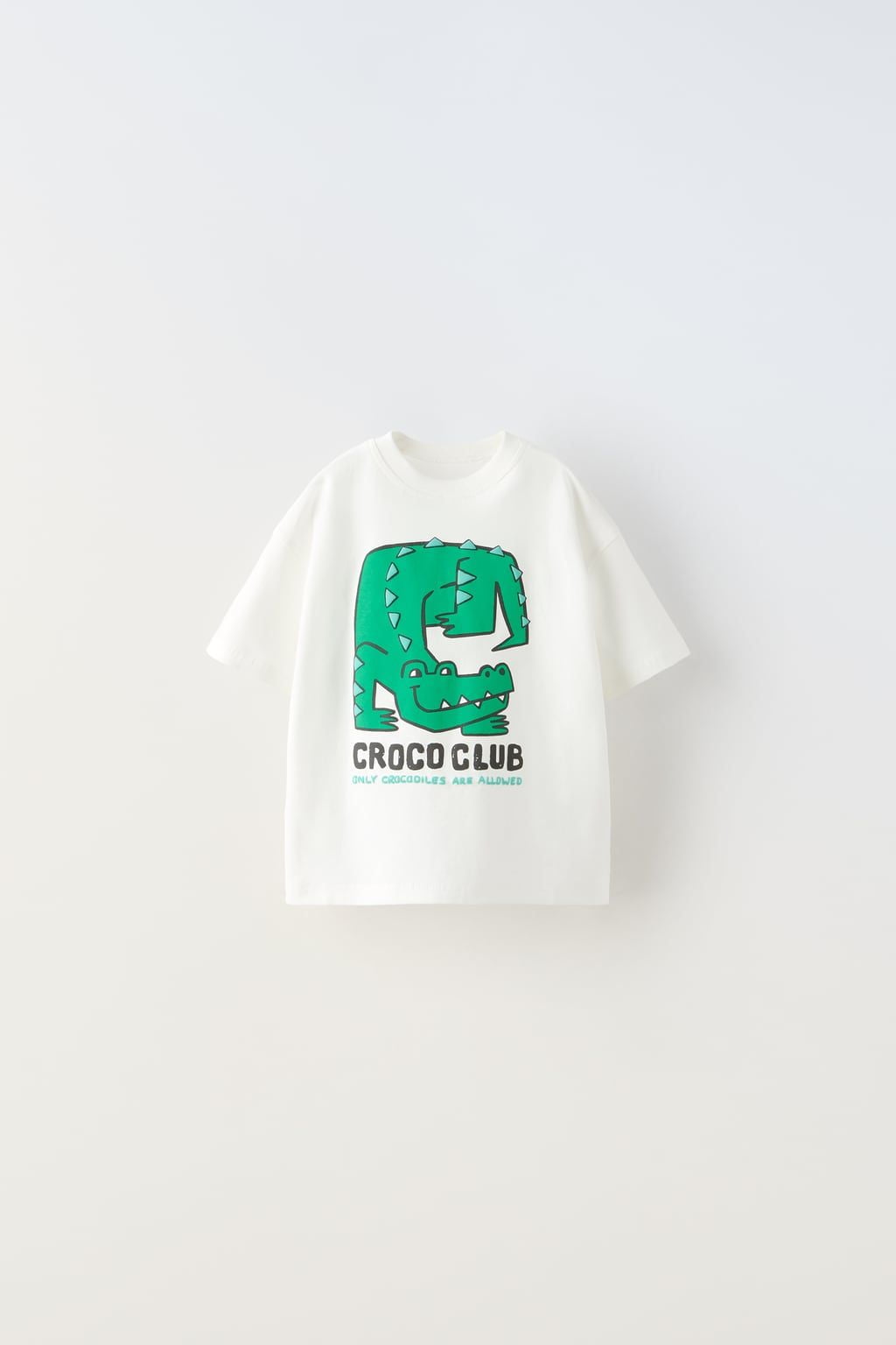 Playful Croco Club Cartoon Tee Showing Charming Green Crocodile ...