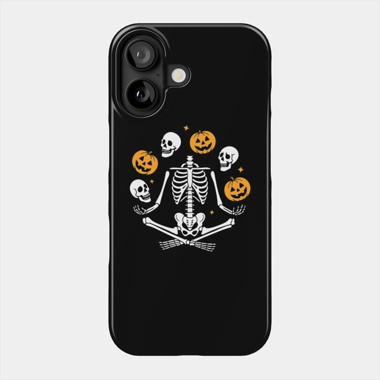 Playful Dancing Bony Figure Autumn Celebration Case for iPhone 11 - 17 ...