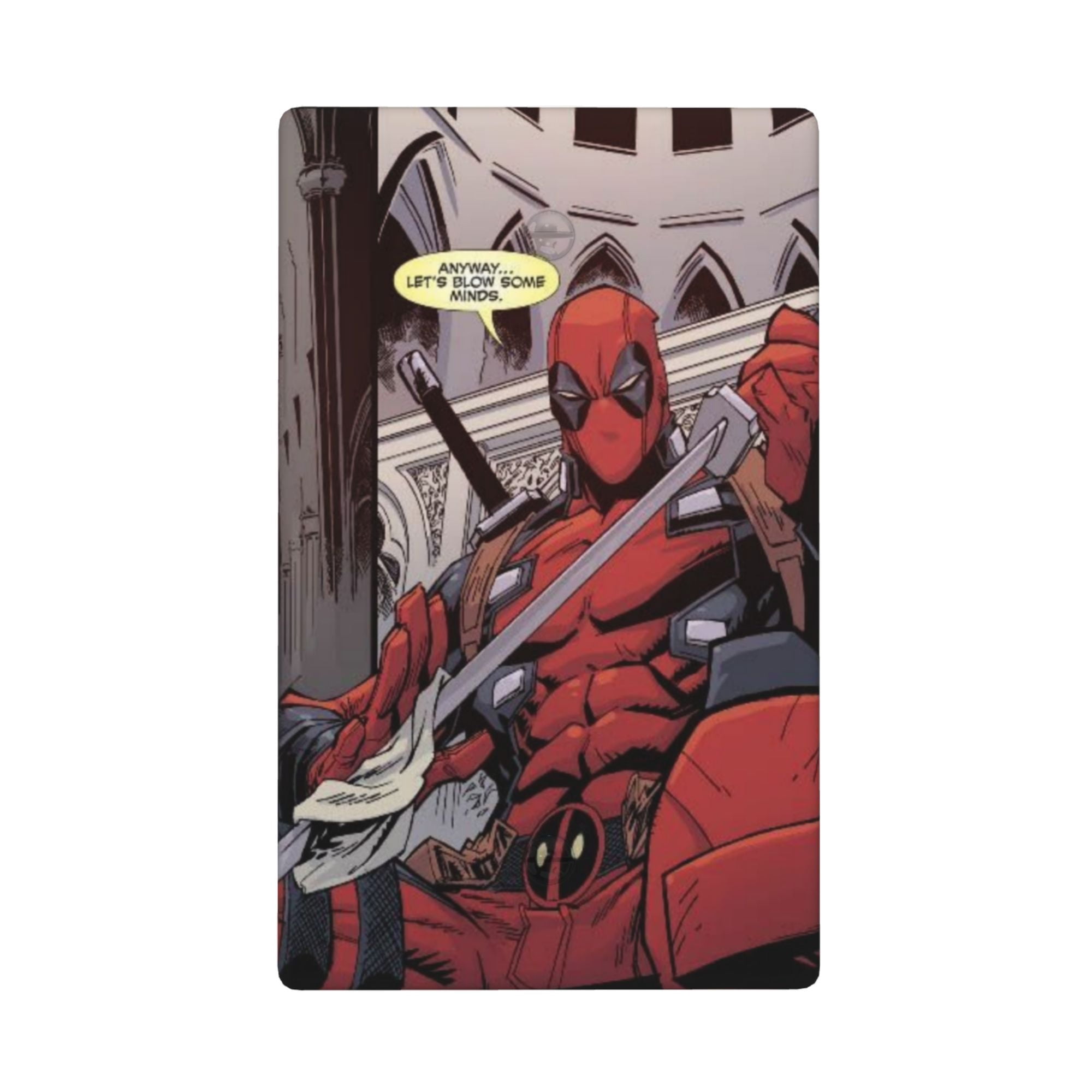 Playful Deadpool Cartoon Switch Cover Decorative Wall Panels: Adding ...