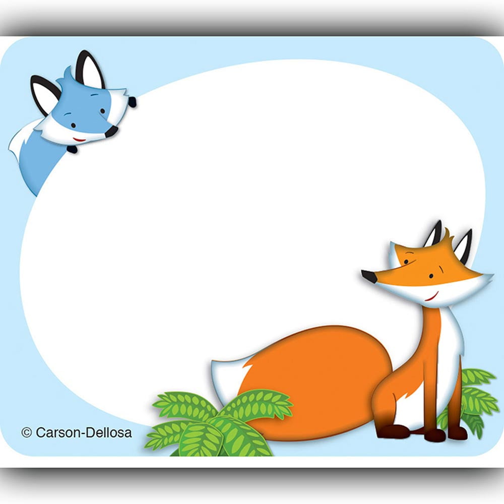 Playful Foxes Name Tags - Walmart.com