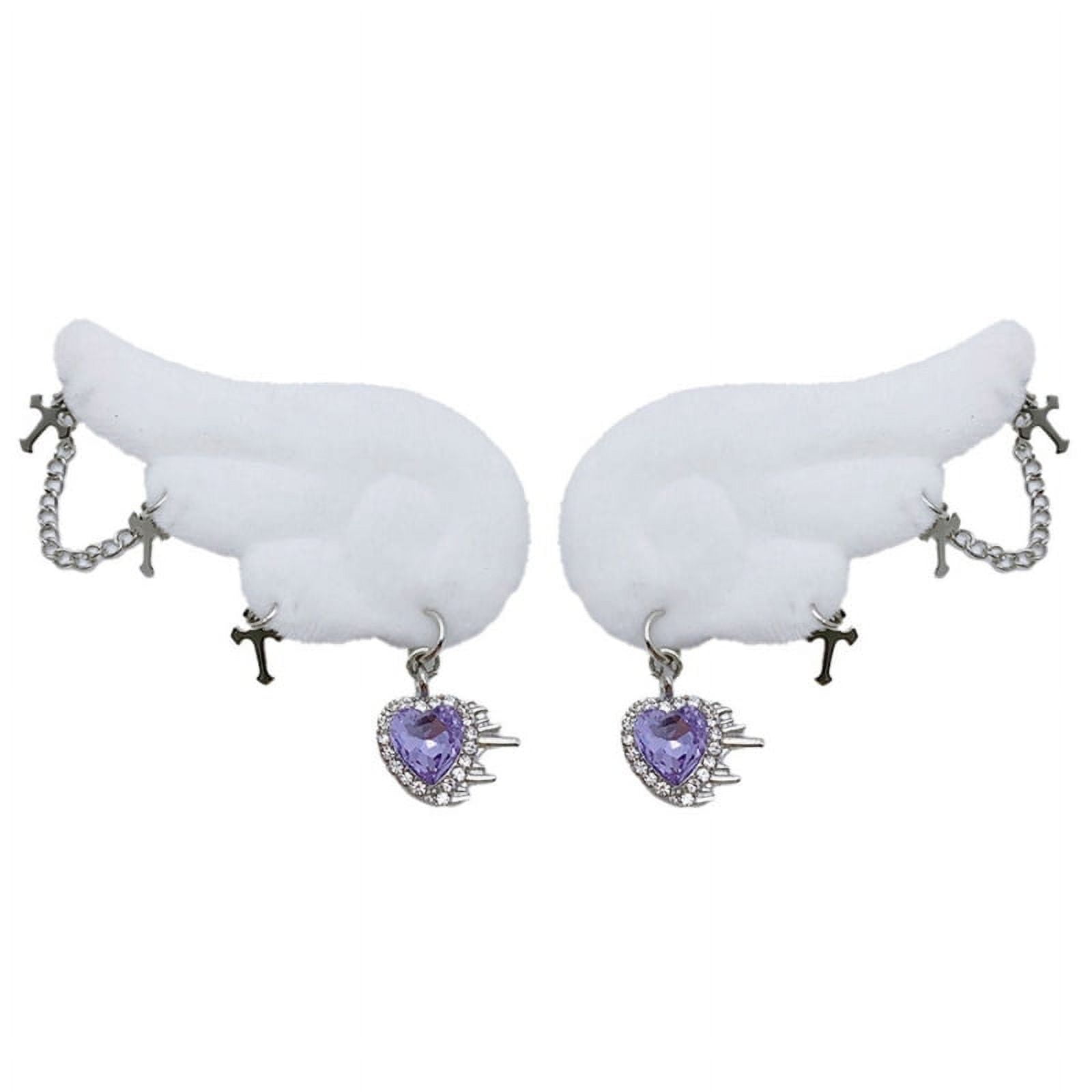 Playful Hairpin with Angel Wing Lovely Hair Clips Adornment with Chic ...