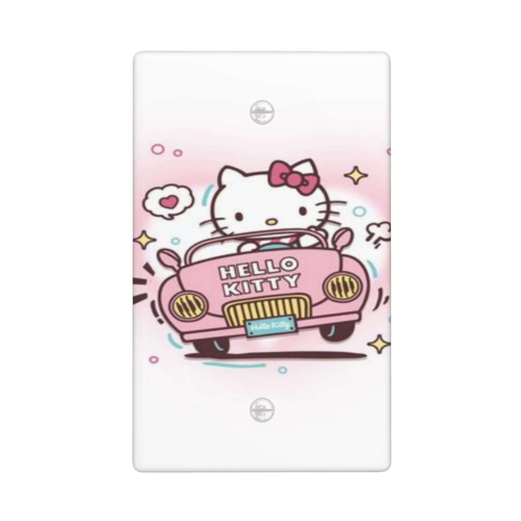 Playful Hello Kitty Cartoon Switch Cover Decorative Wall Panels: Adding ...