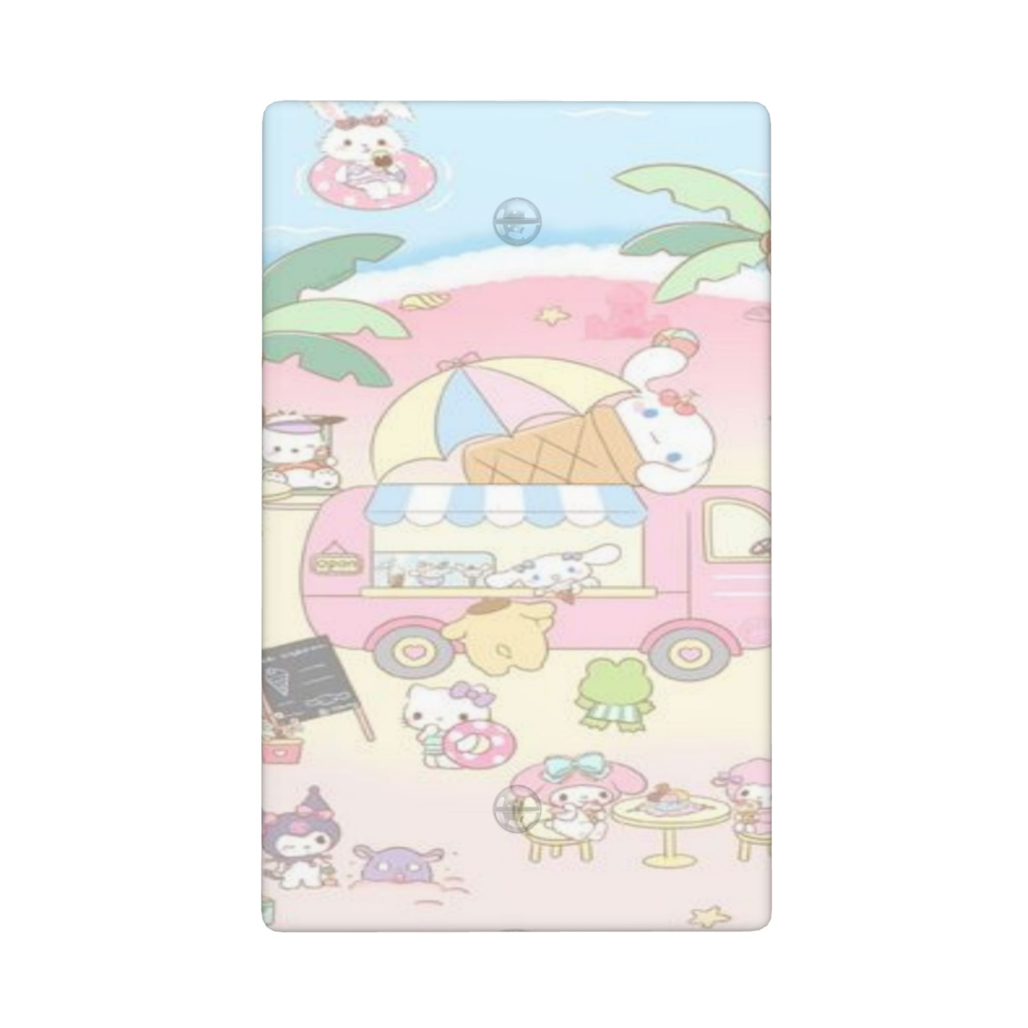 Playful Hello Kitty Cartoon Switch Cover Decorative Wall Panels: Adding ...