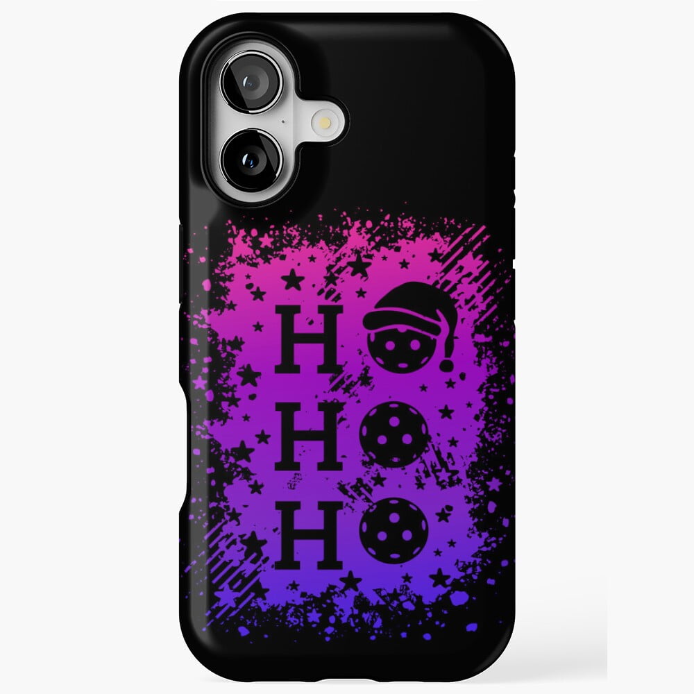 Playful Ho Ho Ho Pickleball Holiday Cheer Case for iPhone 17 to 11 Pro ...
