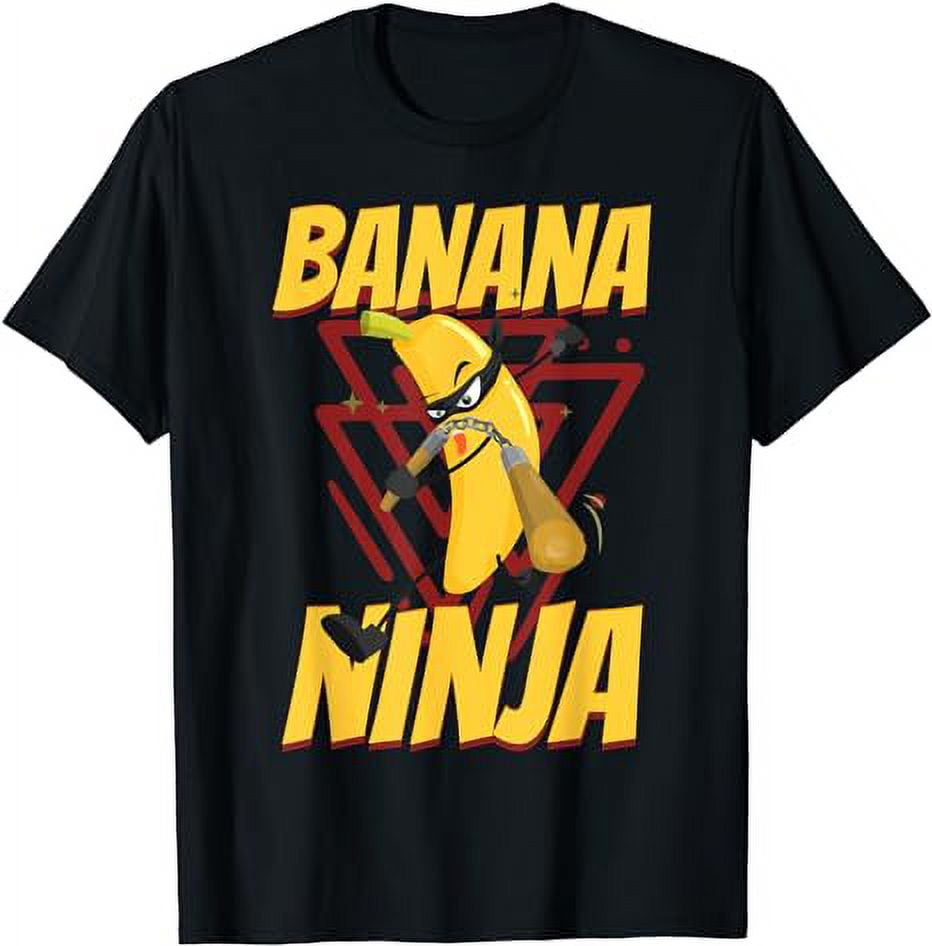Playful Intrigue: Banana Ninja Design Banana Ninja T-Shirt - Walmart.com