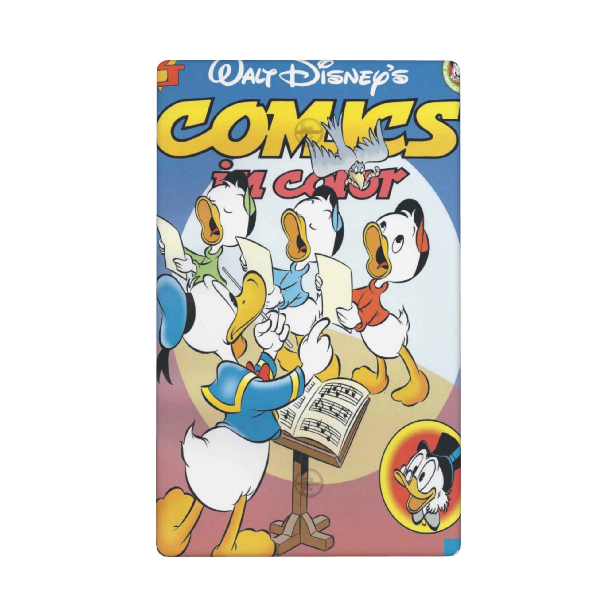 Playful Mickey Mouse And Donald Duck Cartoon Switch Cover Decorative ...