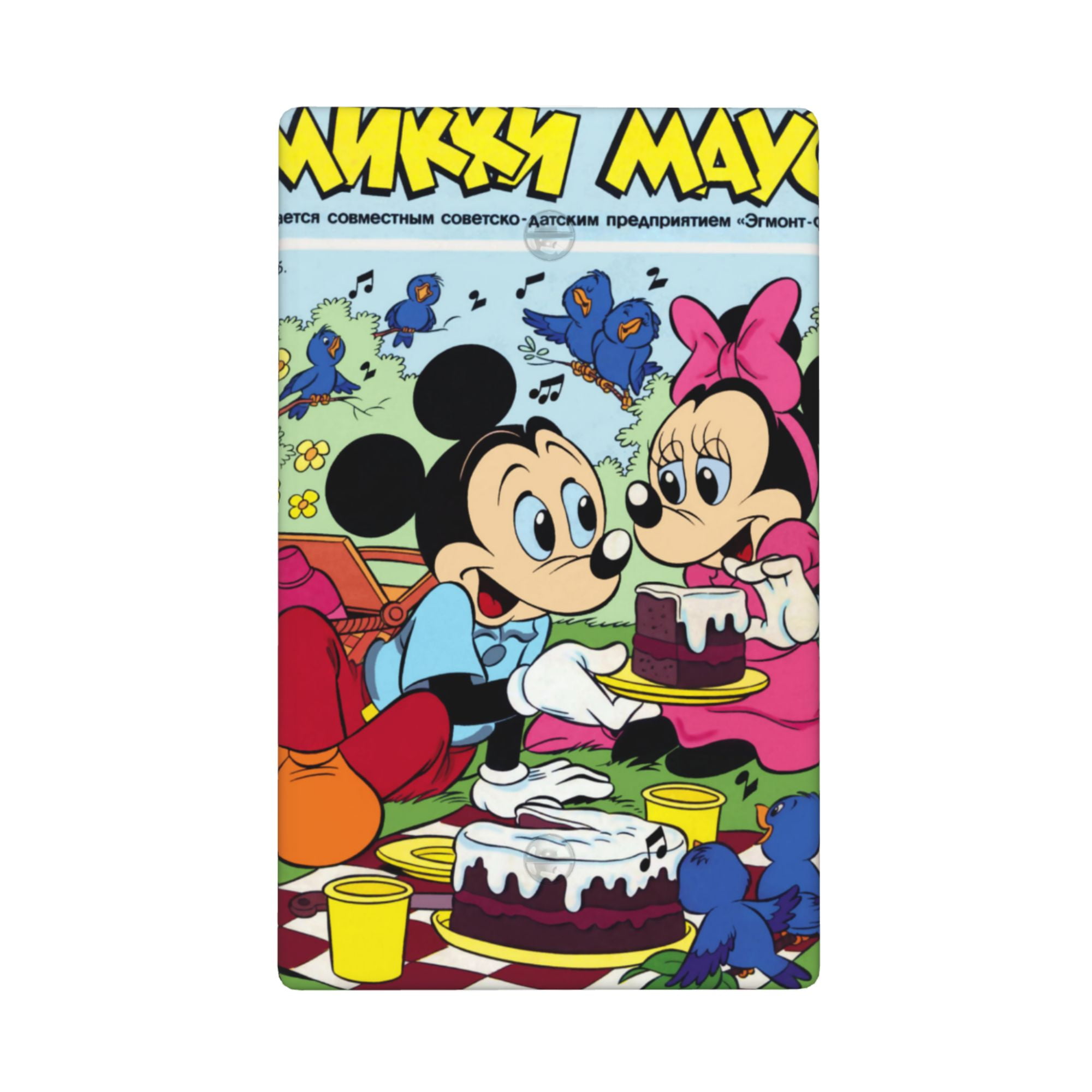 Playful Mickey Mouse And Donald Duck Cartoon Switch Cover Decorative ...