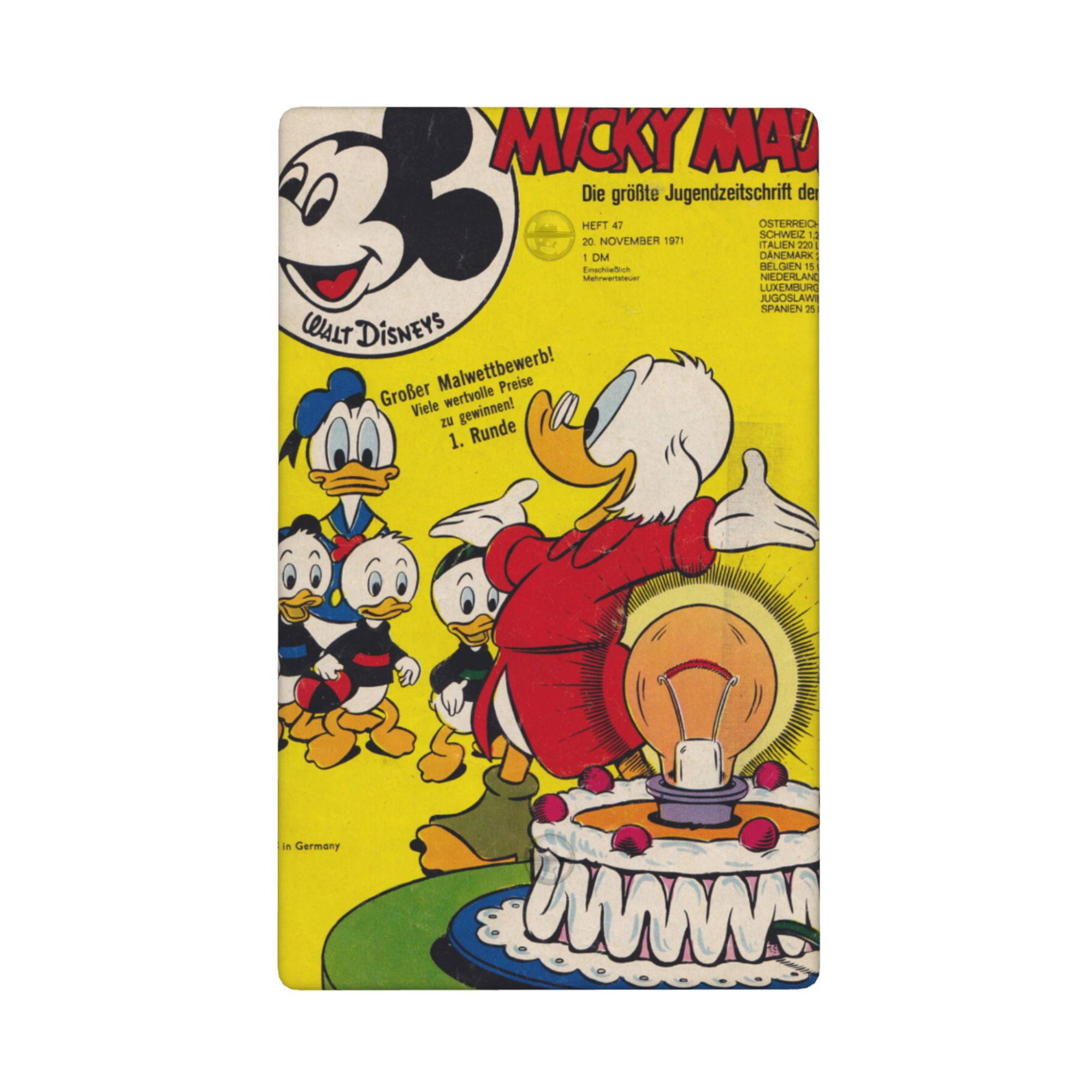 Playful Mickey Mouse and Donald Duck Cartoon Switch Cover Decorative ...