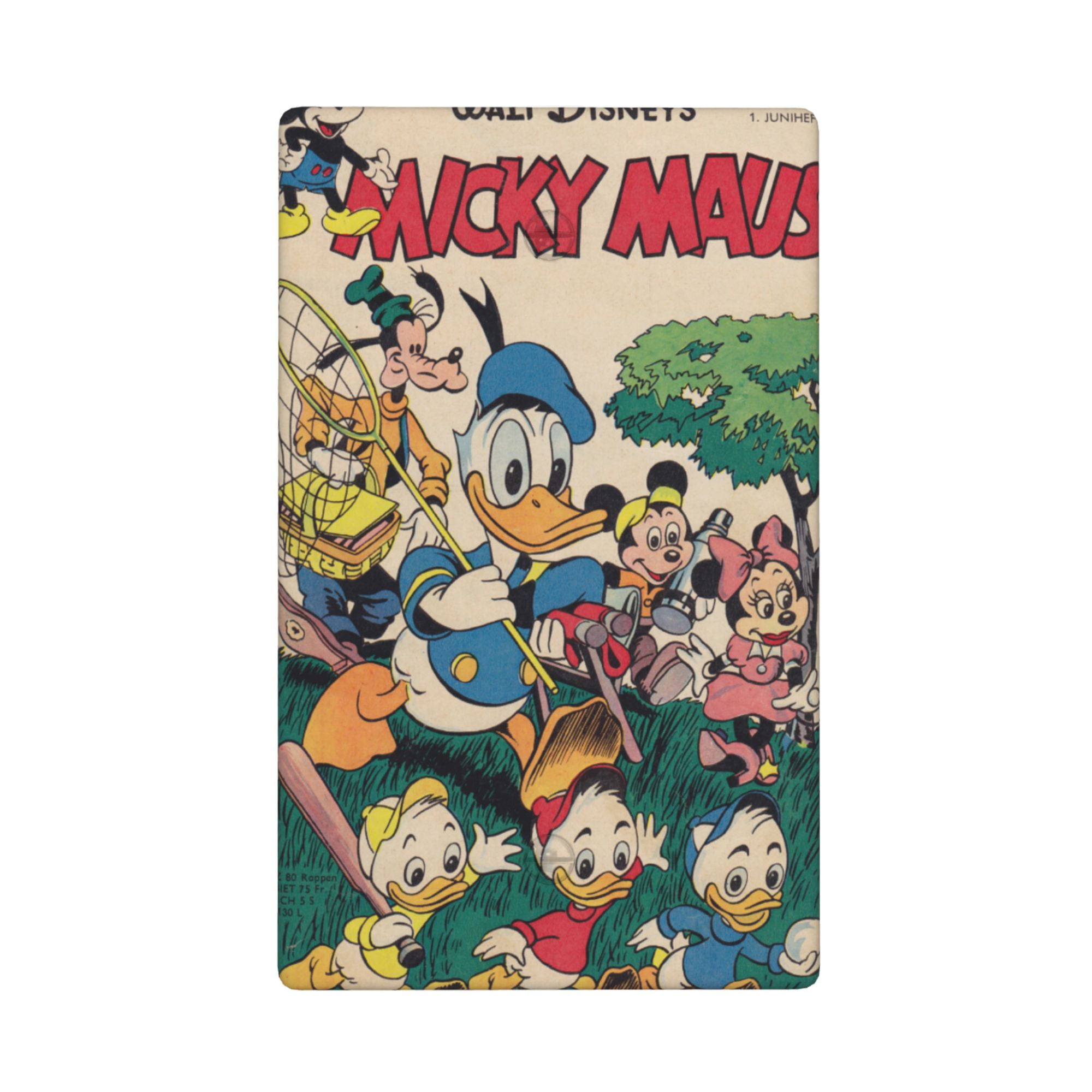 Playful Mickey Mouse and Donald Duck Cartoon Switch Cover Decorative ...