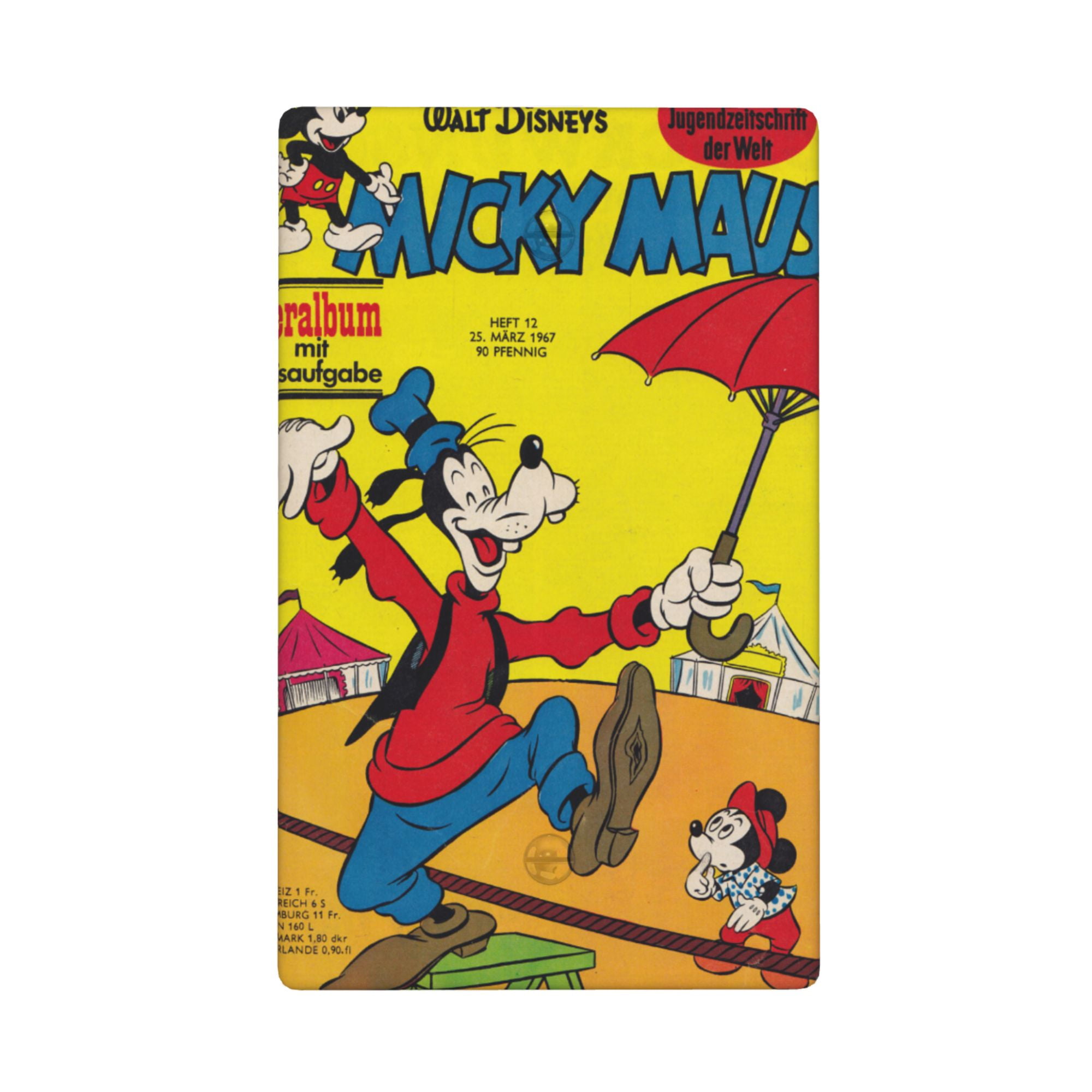 Playful Mickey Mouse and Donald Duck Cartoon Switch Cover Decorative ...