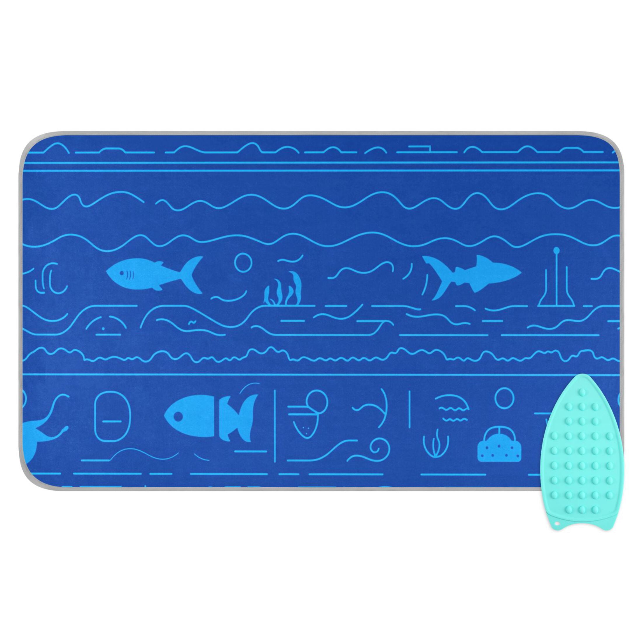 Playful Ocean Creatures Portable Ironing Mat, Heat-Resistant, Dual ...