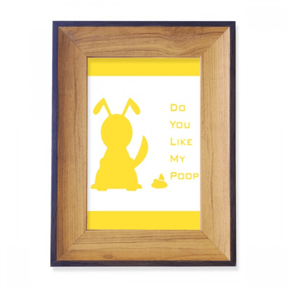 Playful Pet Dog Likes Poop Photo Frame Exhibition Display Art Desktop ...
