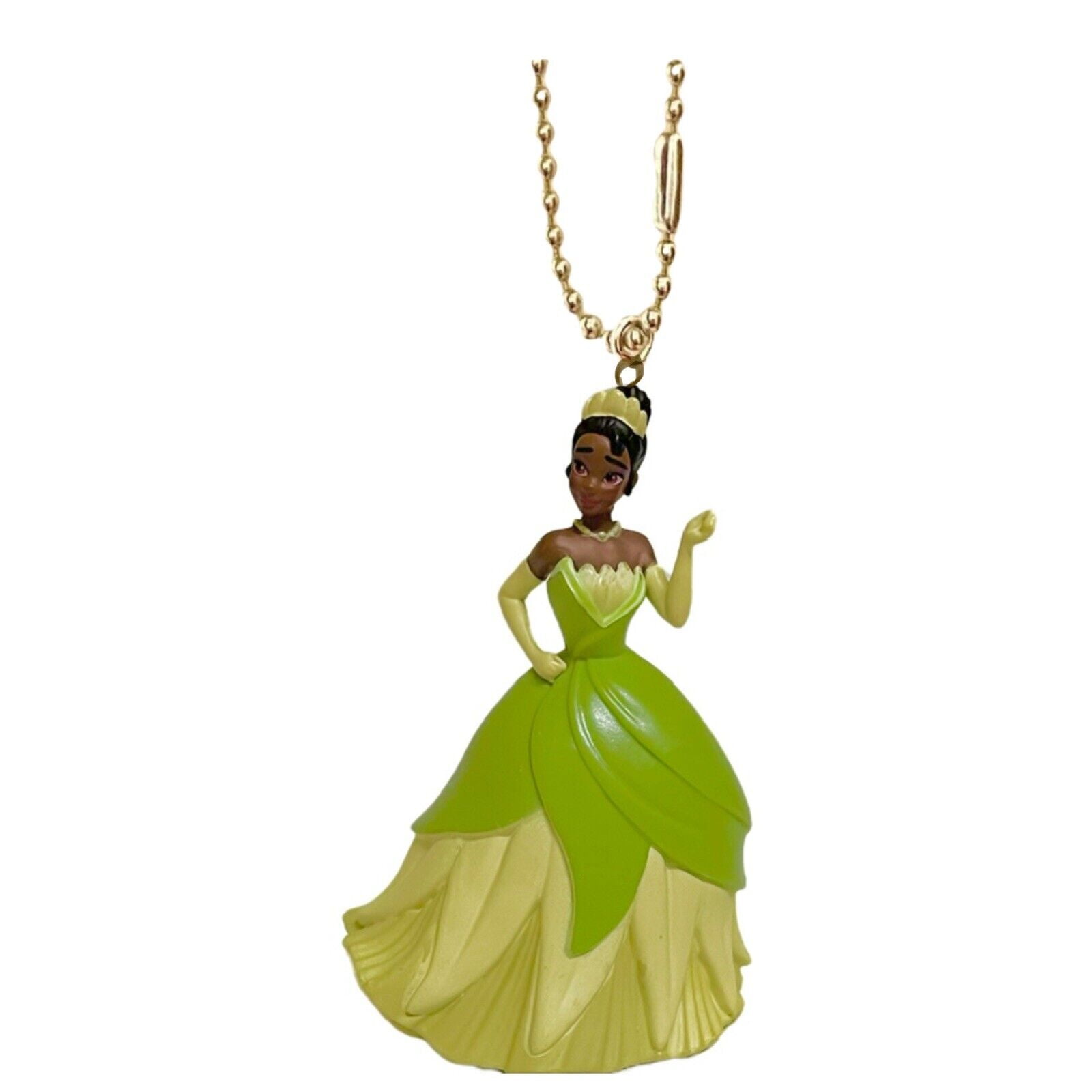 Playful Princess & Frog Tiana Keychain Dangler Ornament PVC Figure ...