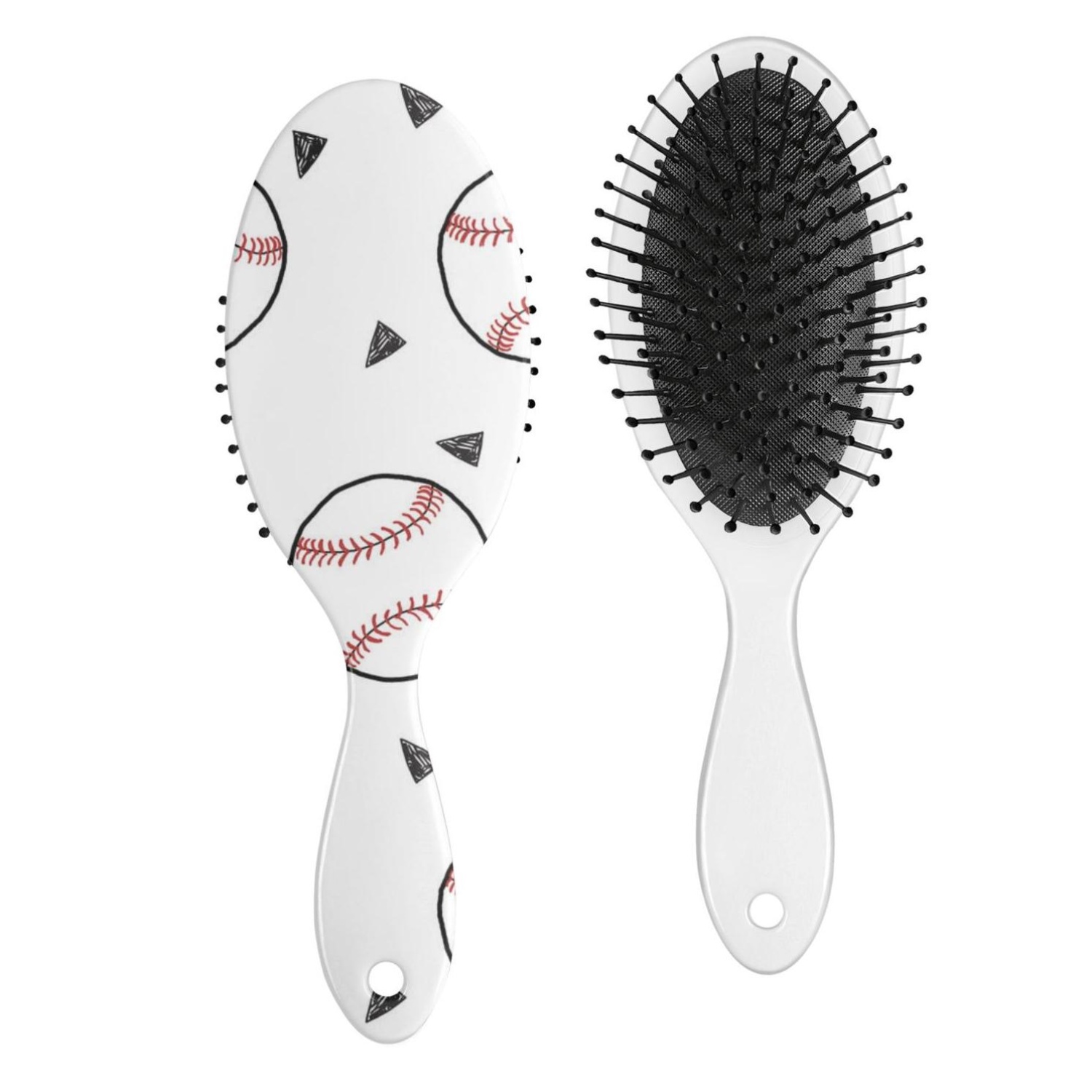 Playful Print Hair Brush - Gentle Detangling Tool for Kids, Baseball ...
