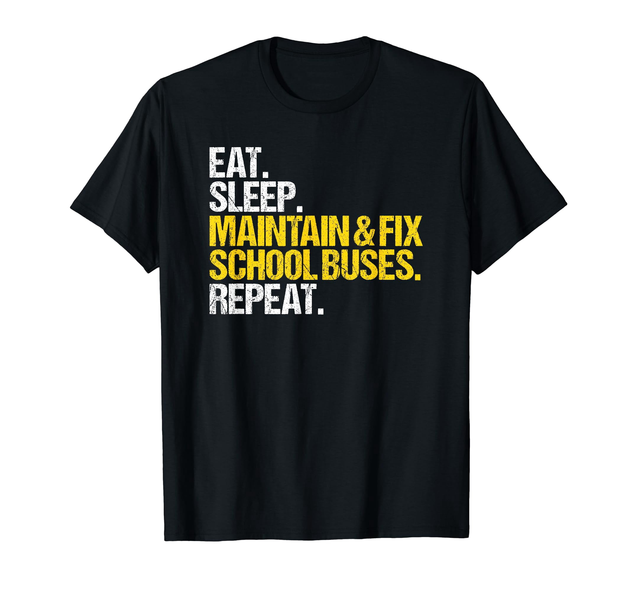 Playful School Bus Mechanic T-Shirt for Comfort and Fun in School Bus ...