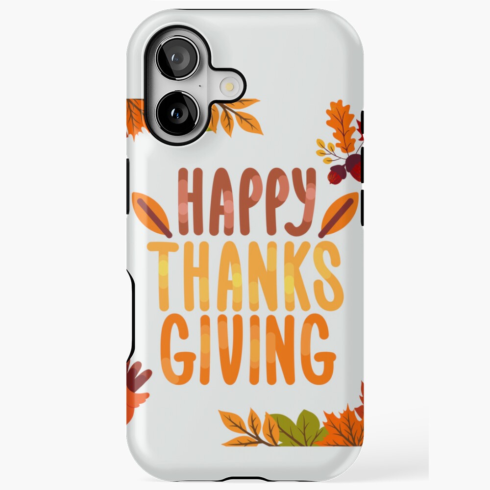 Playful Thanksgiving Day Celebration Turkey Fall Leaves Case for iPhone ...