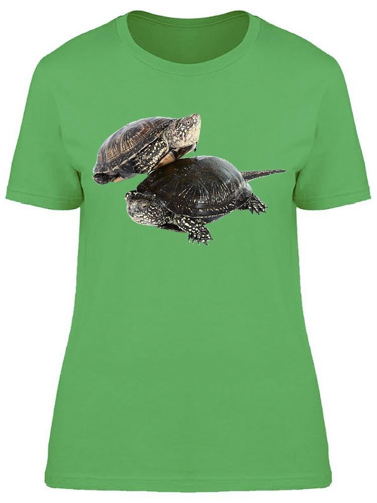 Playful Turtles T-Shirt Women -Image by Shutterstock, Female x-Large ...