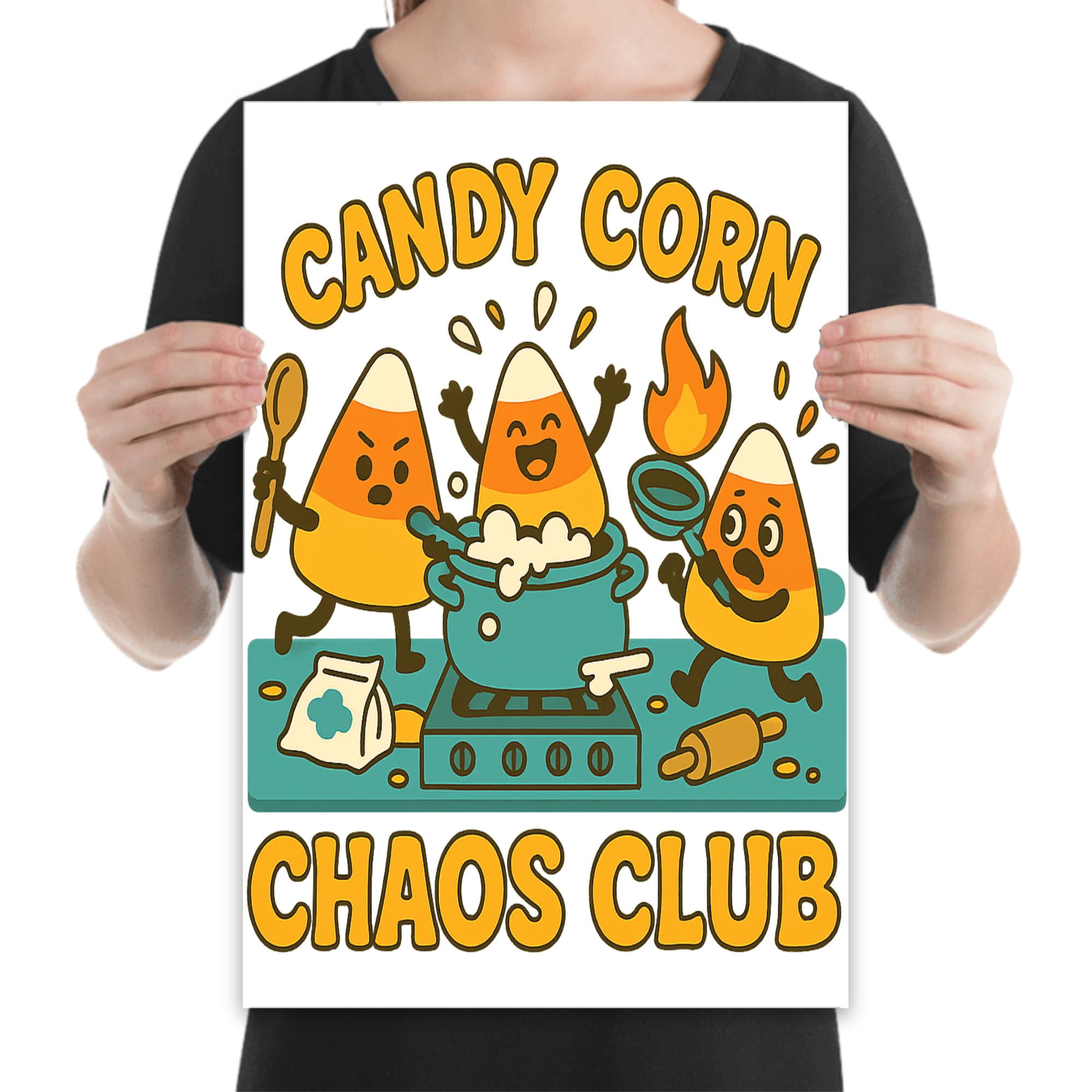 Playful Candy Chaos Poster - Wall Decor for Kids Bedroom Gift - Walmart.com
