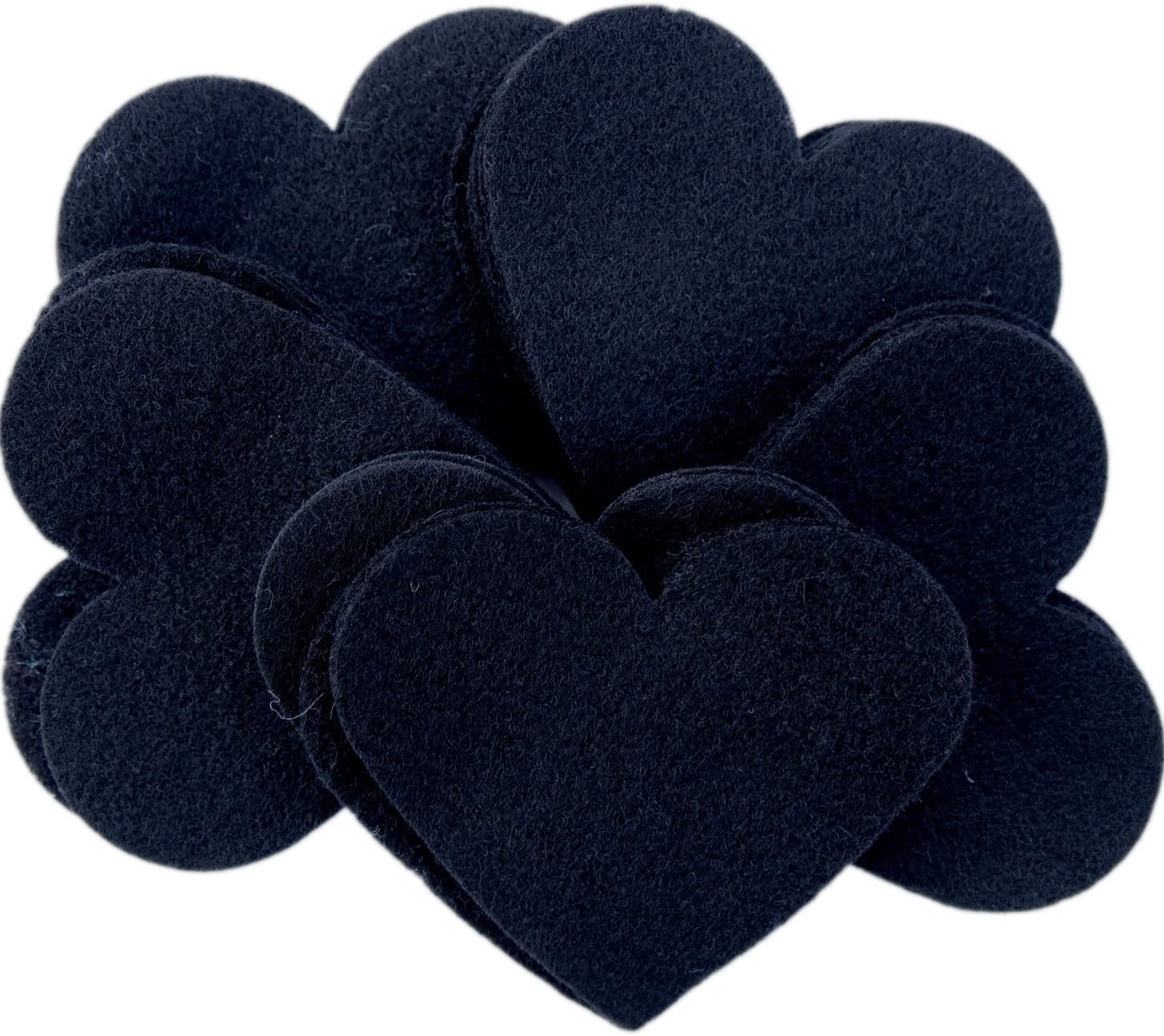 Playfully Ever After 3 Inch 28pc Felt Hearts (Black) - Walmart.com