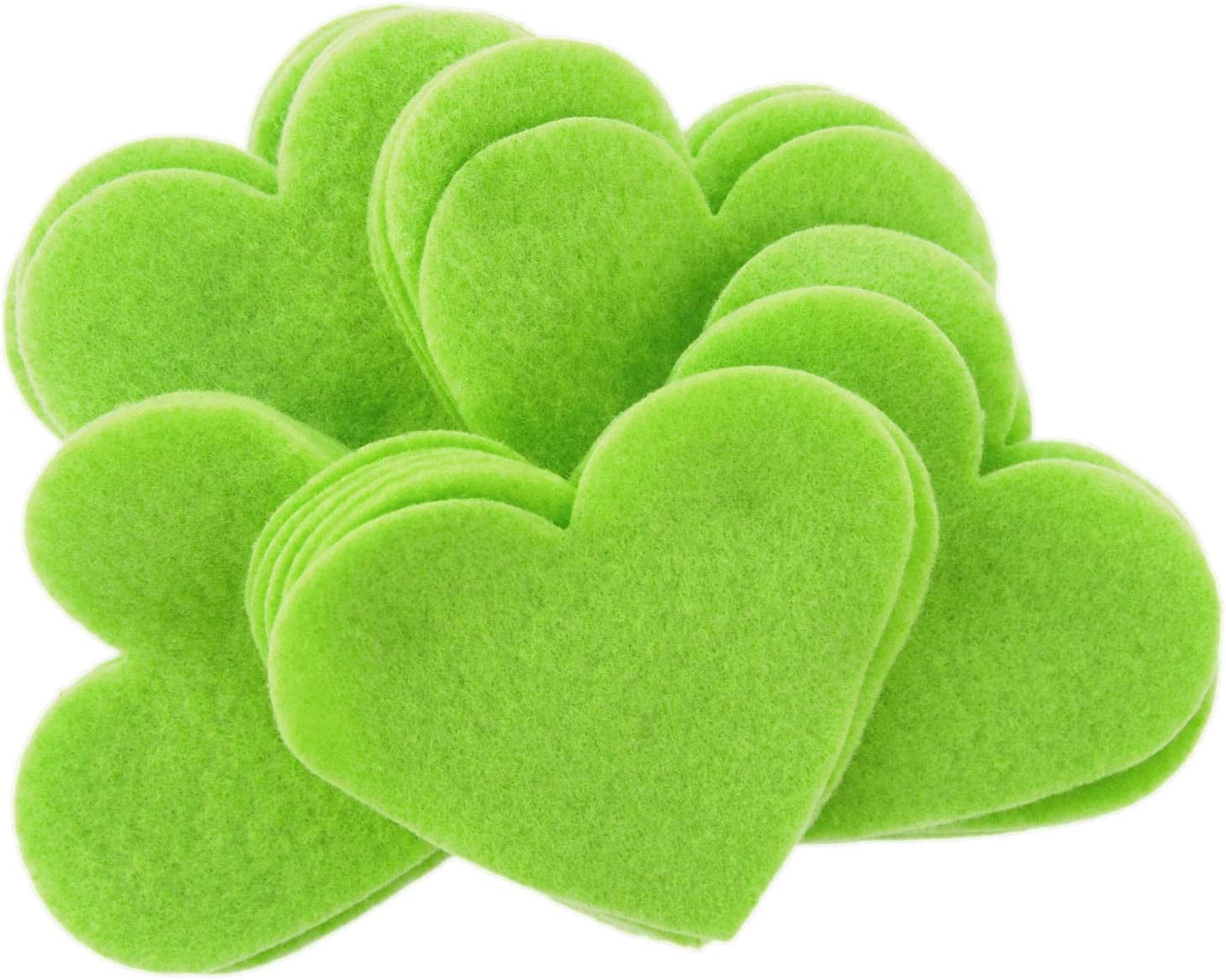 Playfully Ever After 3 Inch 28pc Felt Hearts (Light Green) - Walmart.com