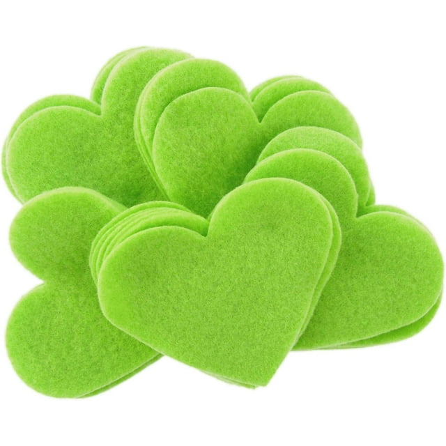Playfully Ever After 3 Inch 28pc Felt Hearts (Light Green) - Walmart.com
